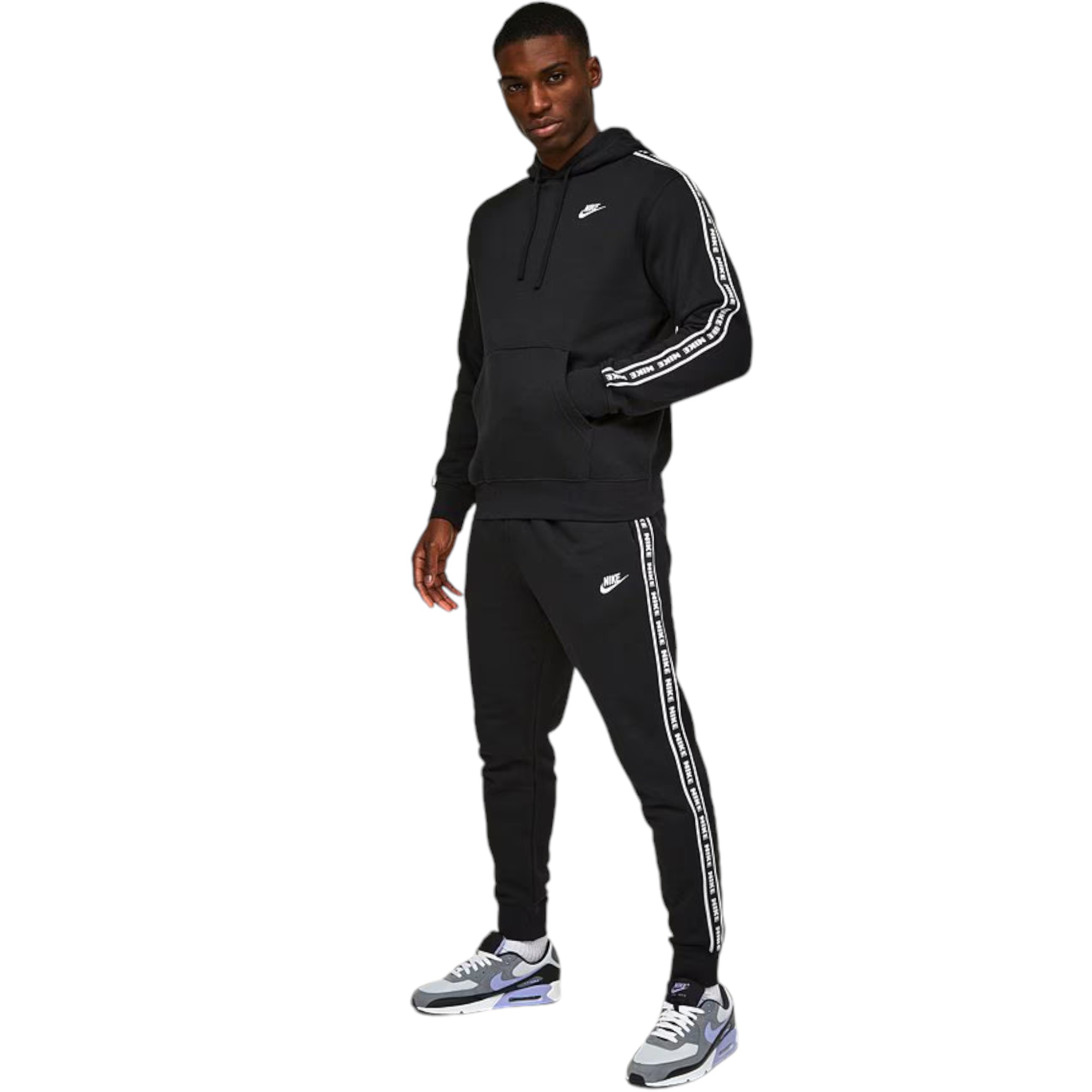 Nike Aries Club Tape Mens Tracksuit In Black