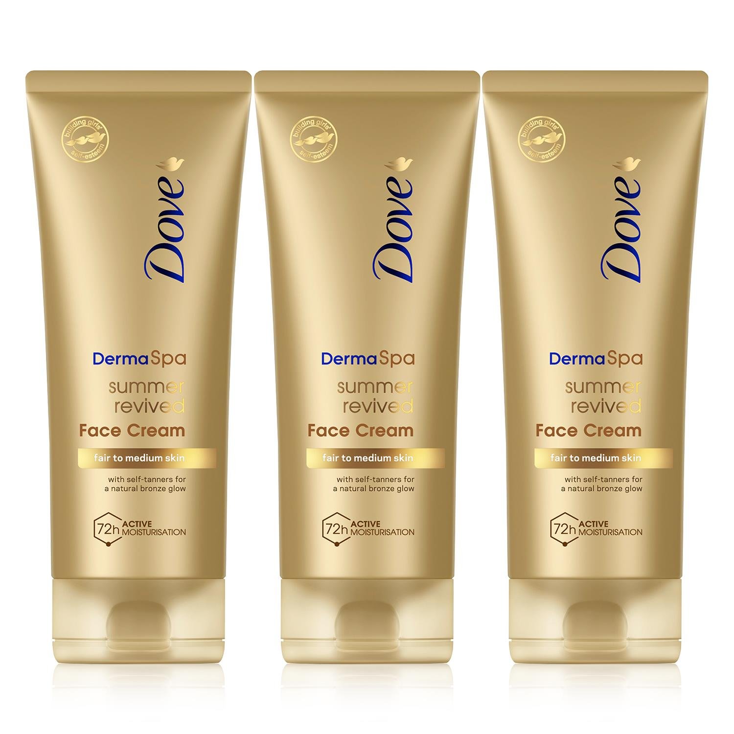 Dove Derma Spa Face Cream Summer Revived Self Tan for Fair to Medium ...