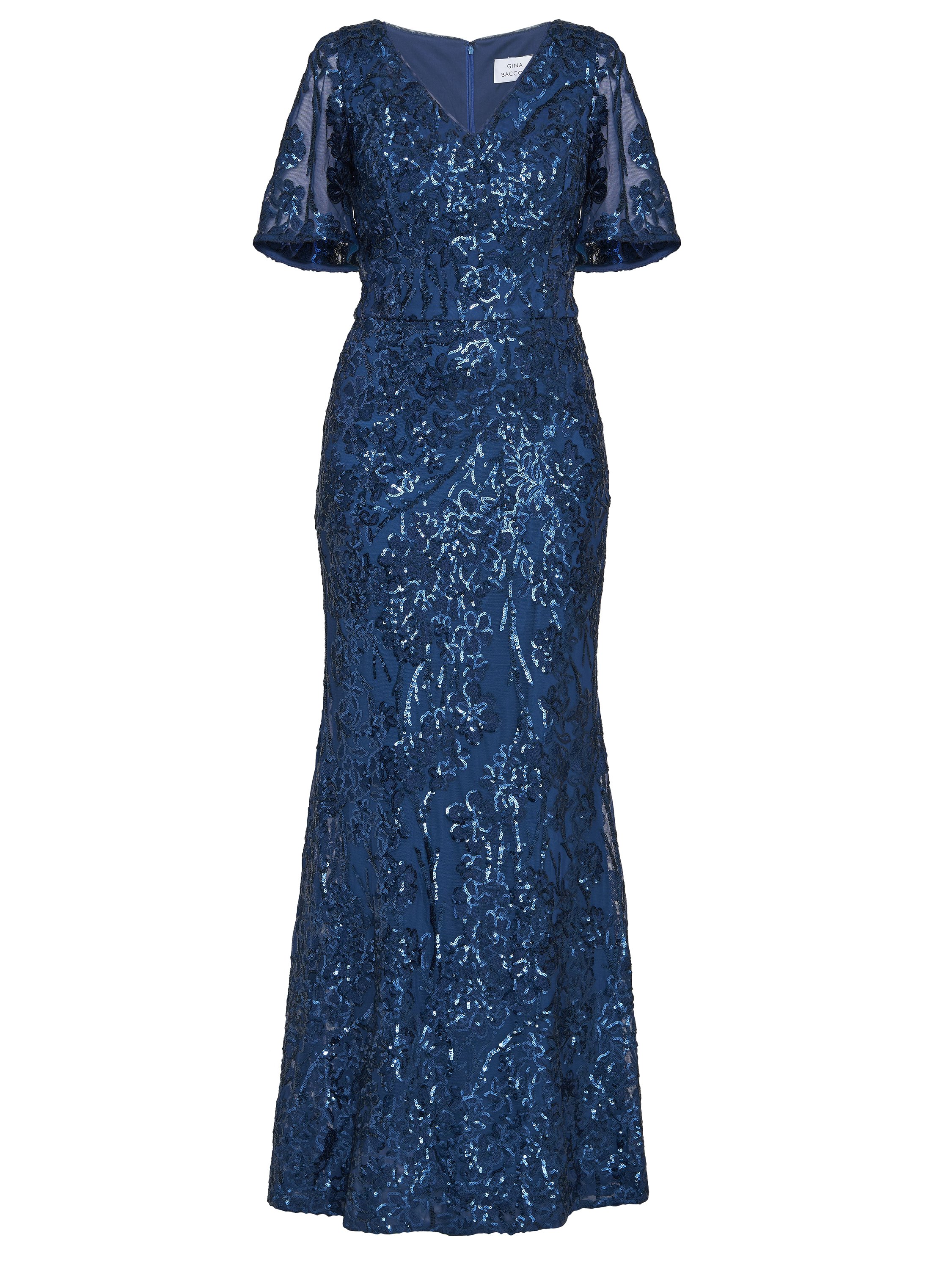 Jeselle Long A-Line Sequin Dress