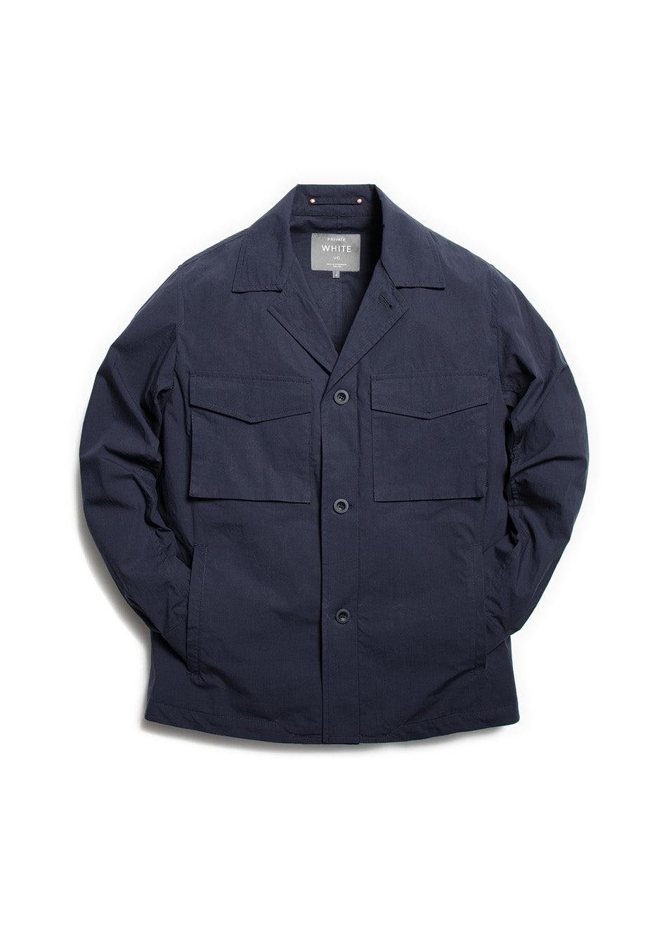 The Summer 4 Pocket Shacket-Navy