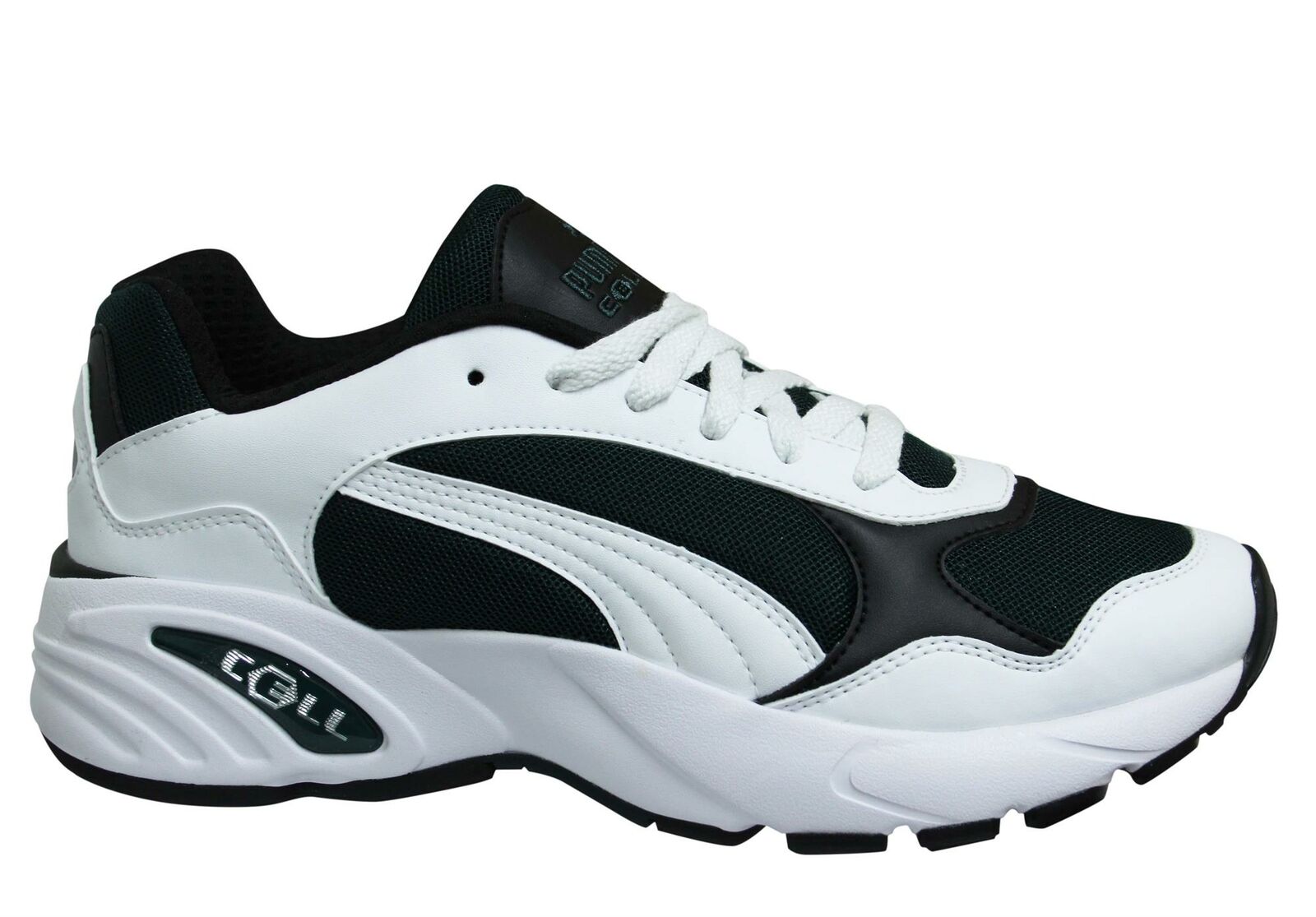 Puma Cell Viper Mens Trainers Low White Green Casual Lace Up Shoes ...