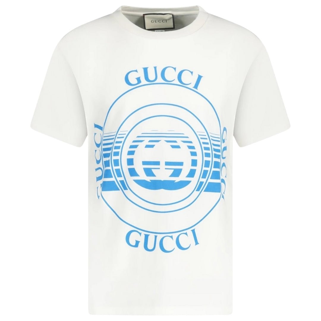 Gucci Record-logo oversized wit T-shirt