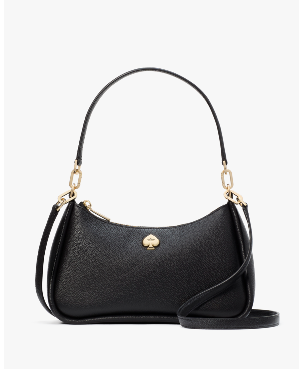Kayla Pebbled Leather Small Convertible Shoulder Bag