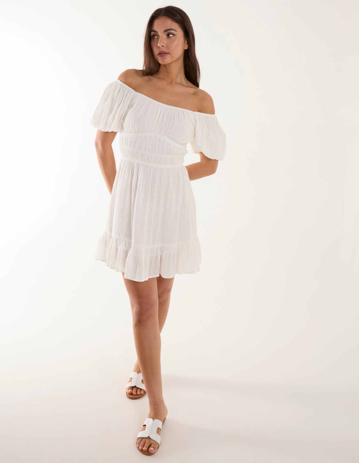 Puff Ball Mini Dress