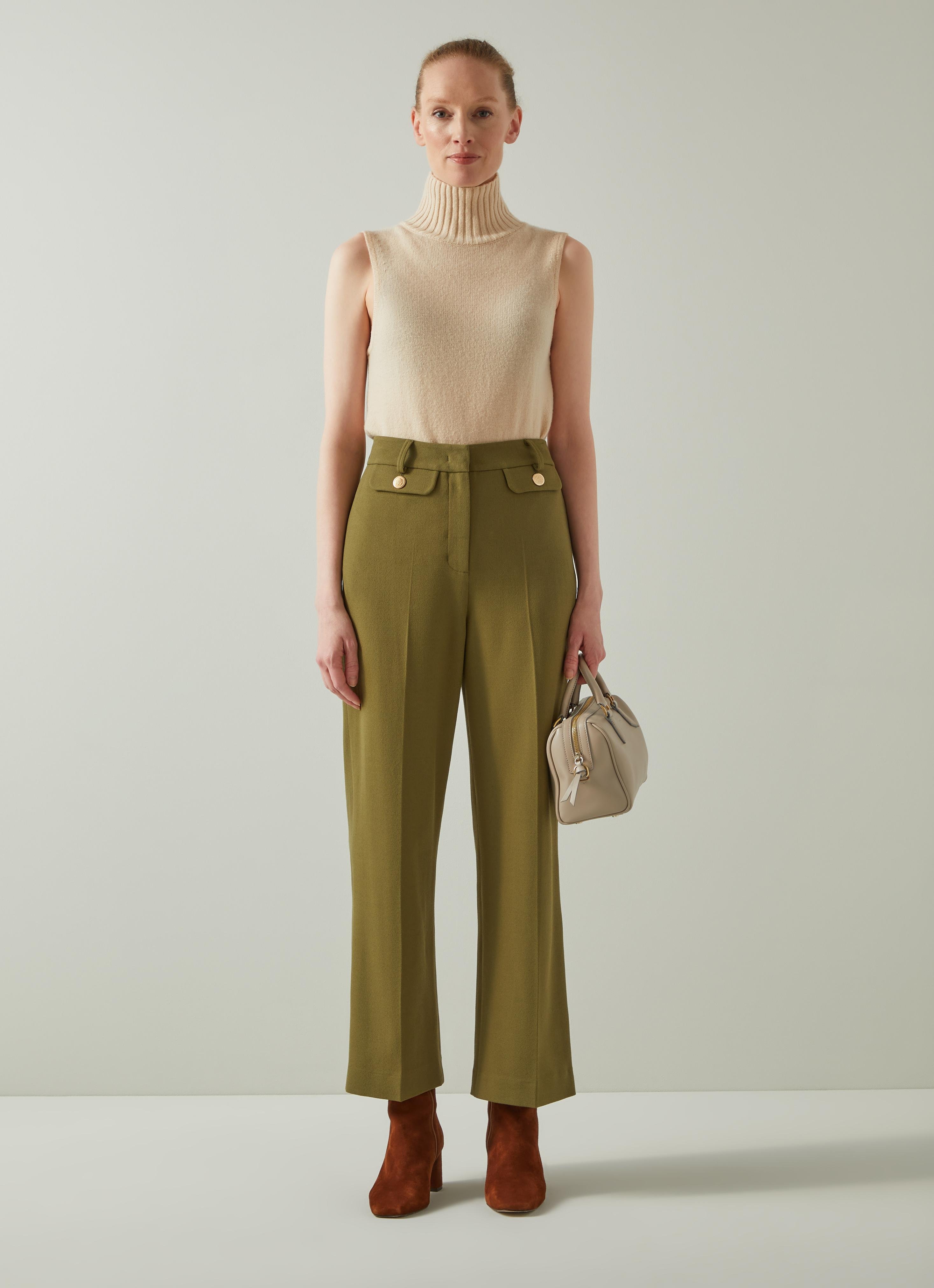 LK Bennett Frances Knitted Tops, Camel