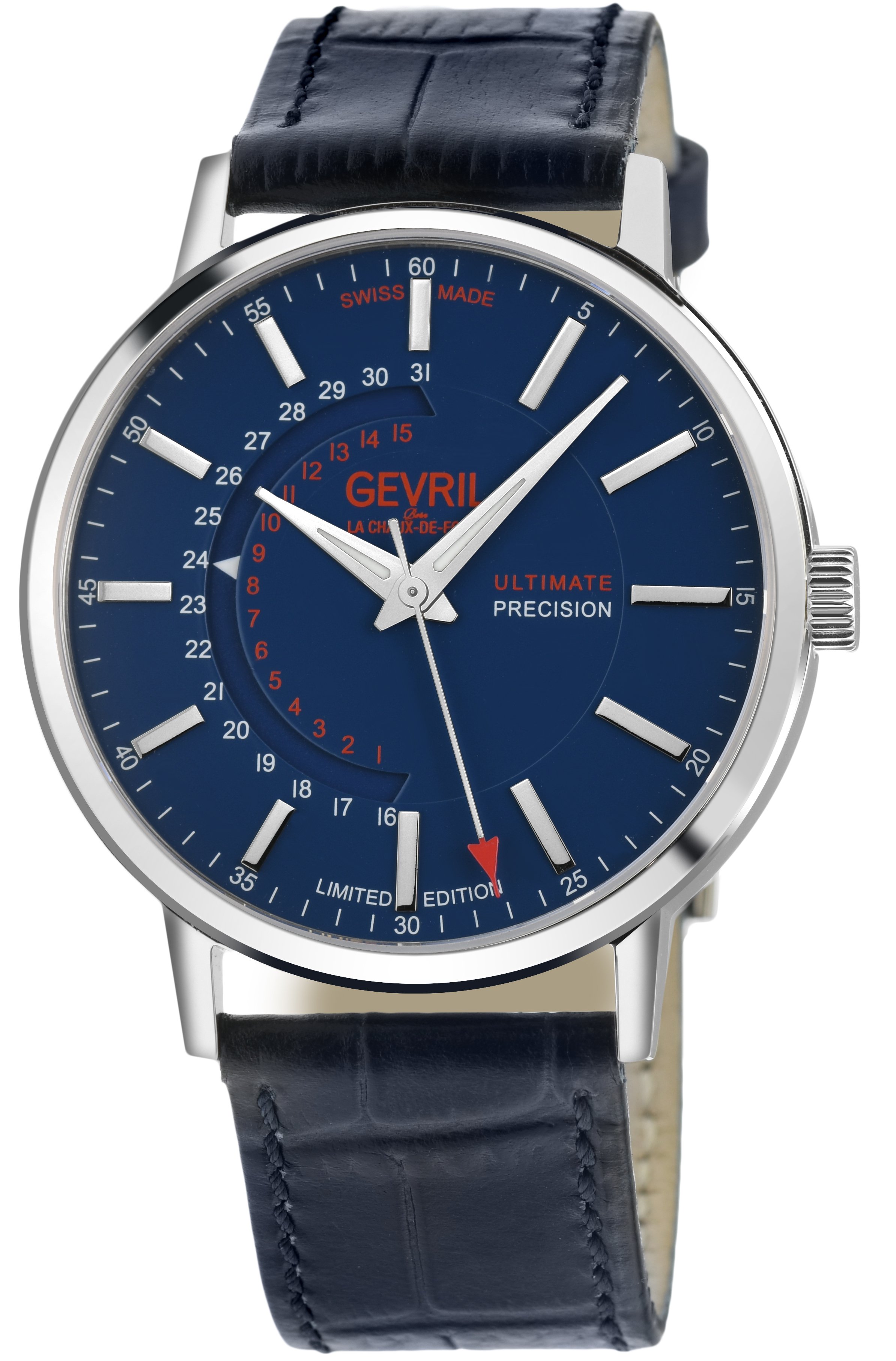 Gevril 510.60.62 Men's Guggenheim Swiss Automatic ETA 2892A2 Top ...