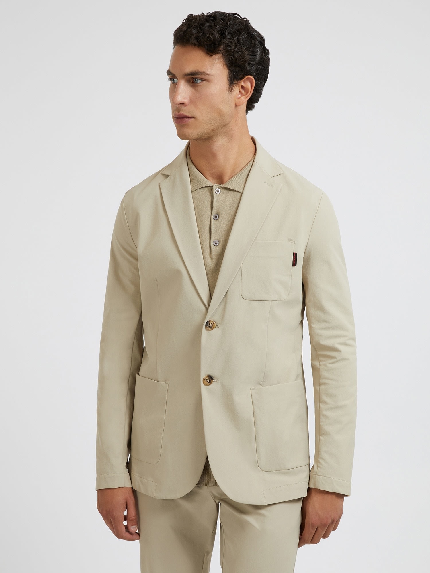 Guess Mens Myron Regular Fit Tech Blazer Jacket
