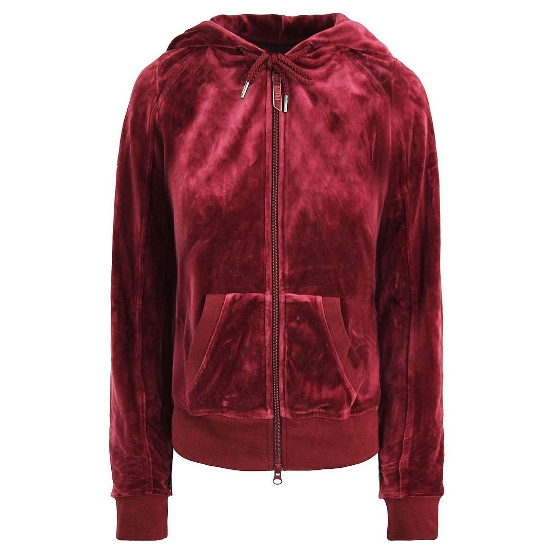 Puma x Rihanna Fenty Long Sleeve Burgundy Womens Velour Track Jacket ...
