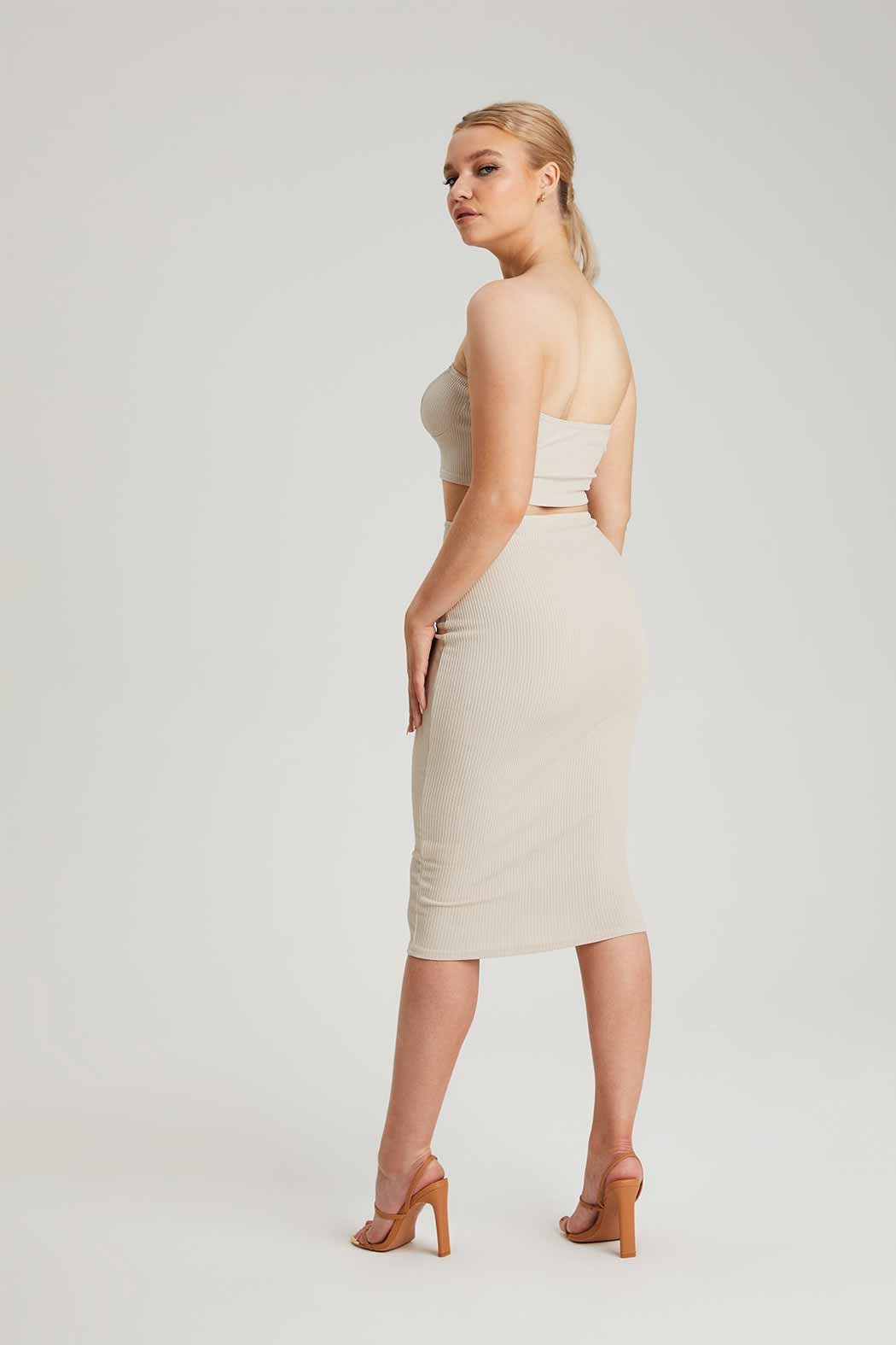 Stone Cable Rib Co-ord Top