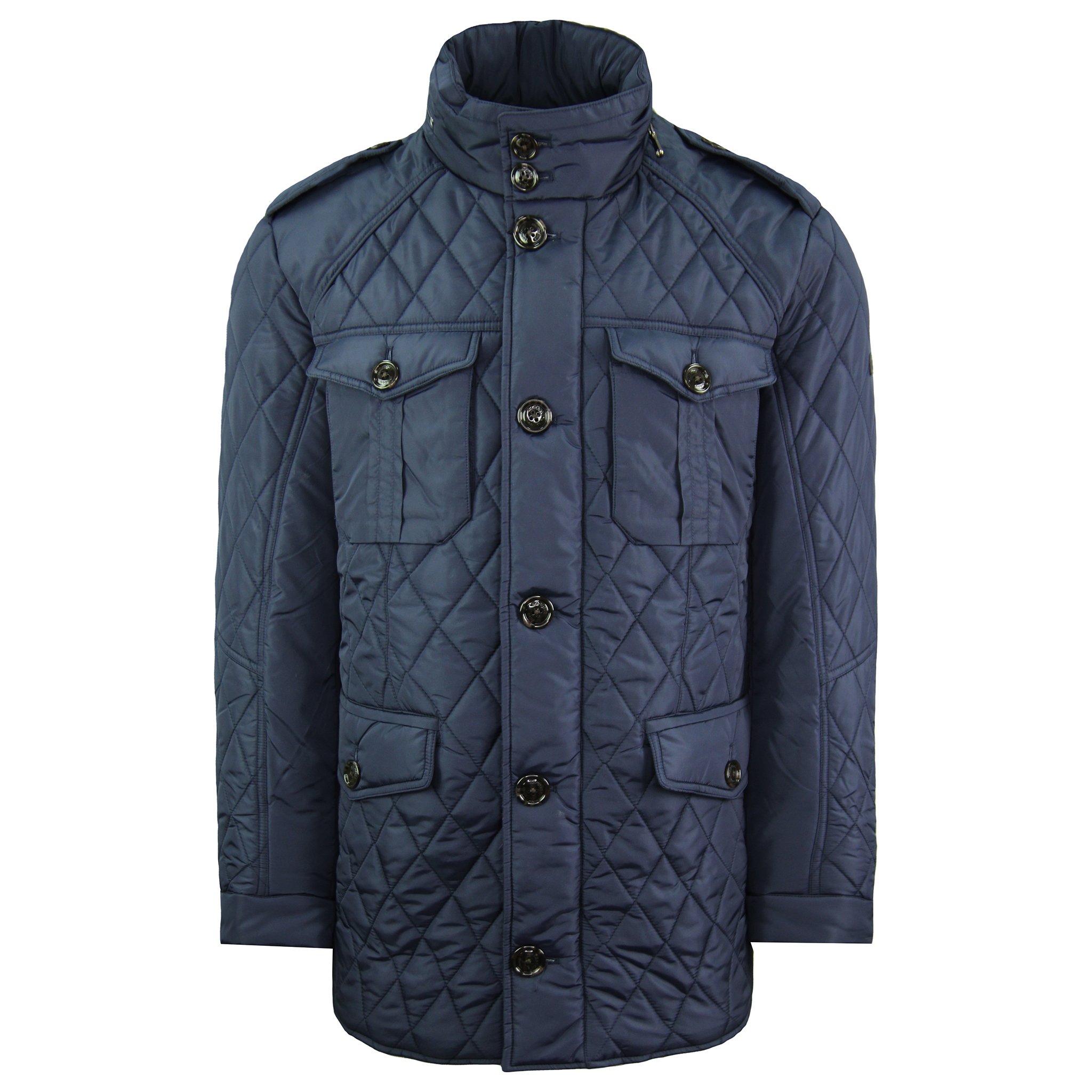 Hackett London Winter Holborn Herren Navy Mantel