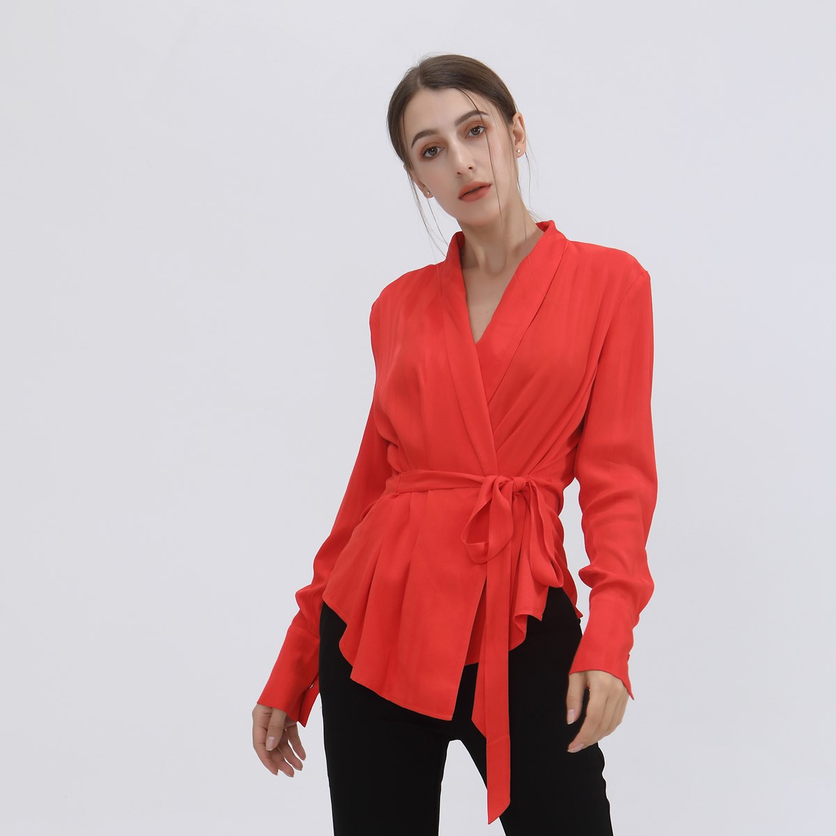 Blus med omlott
