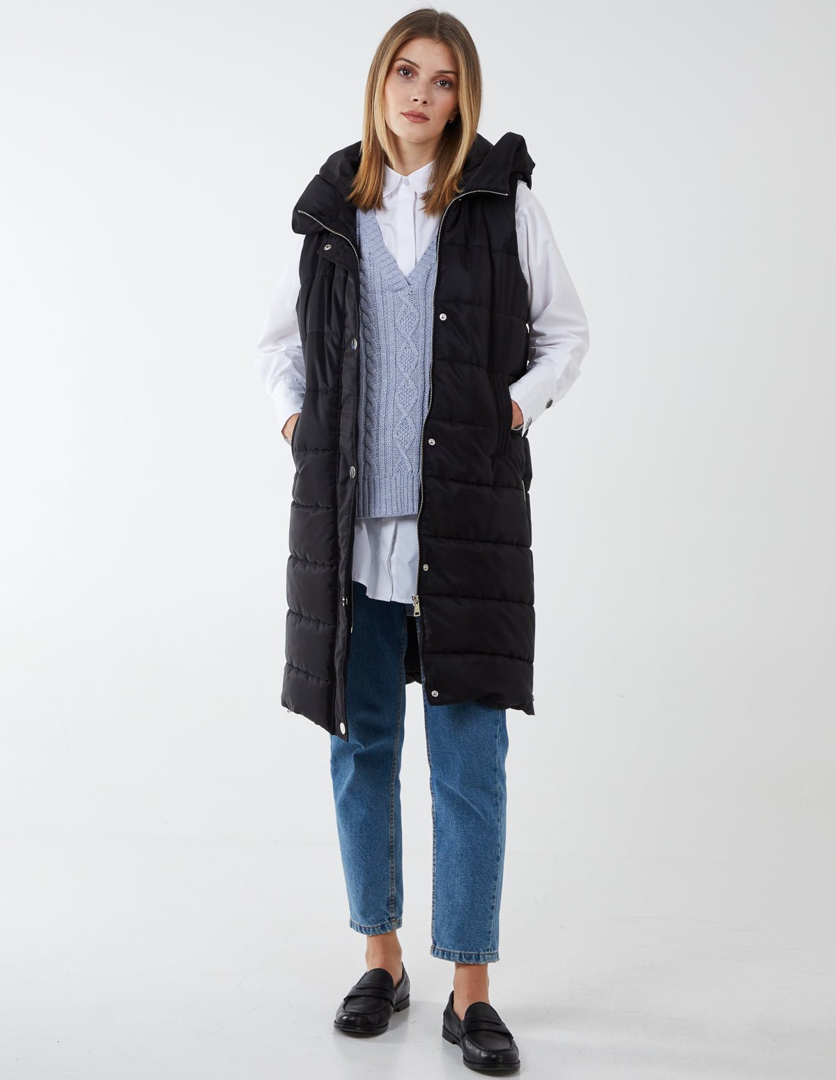 NOA - Zip Front Hooded Vest
