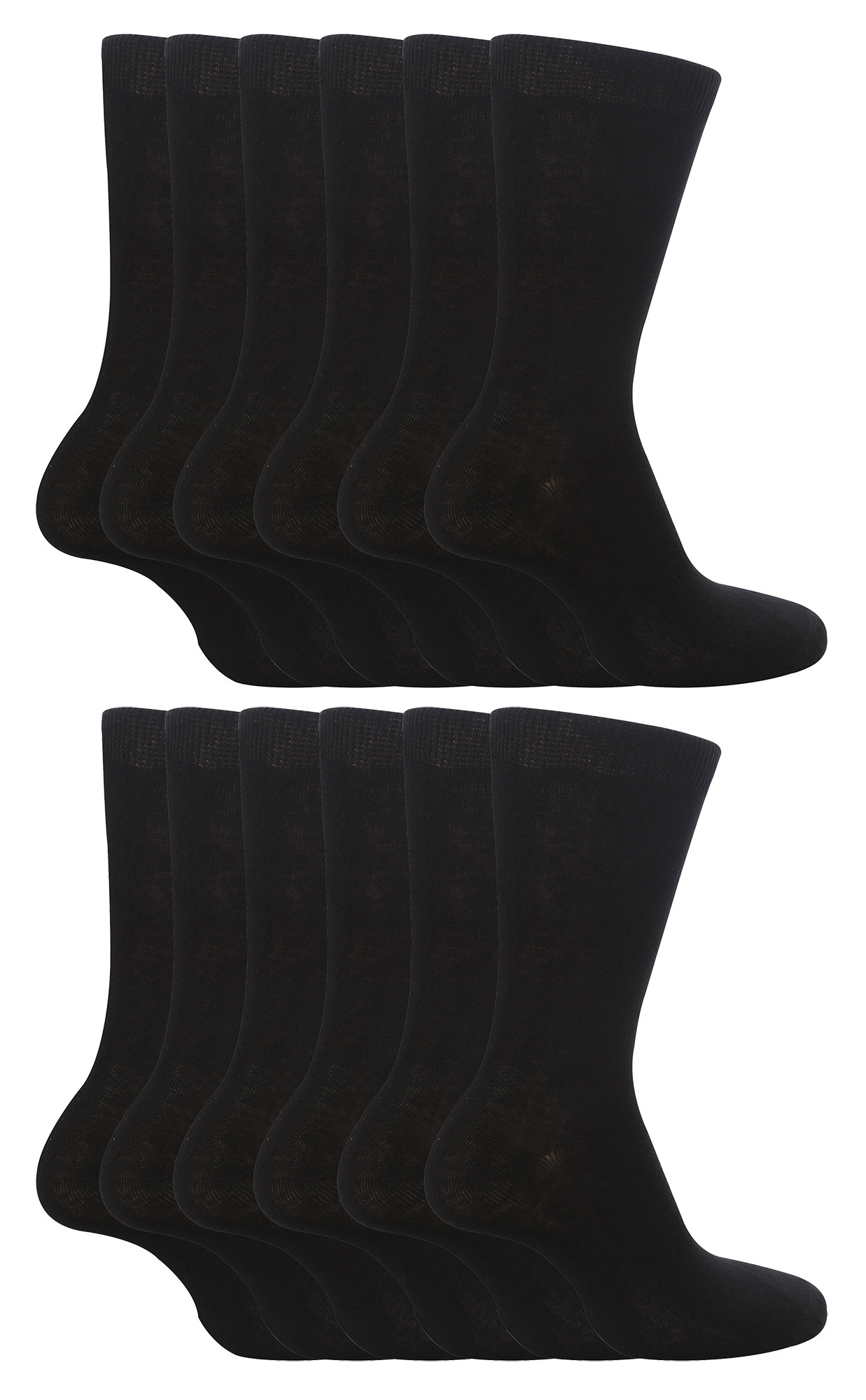 12 Pair Multipack Kids Plain School Socks | Boys & Girls | 3 Sizes ...