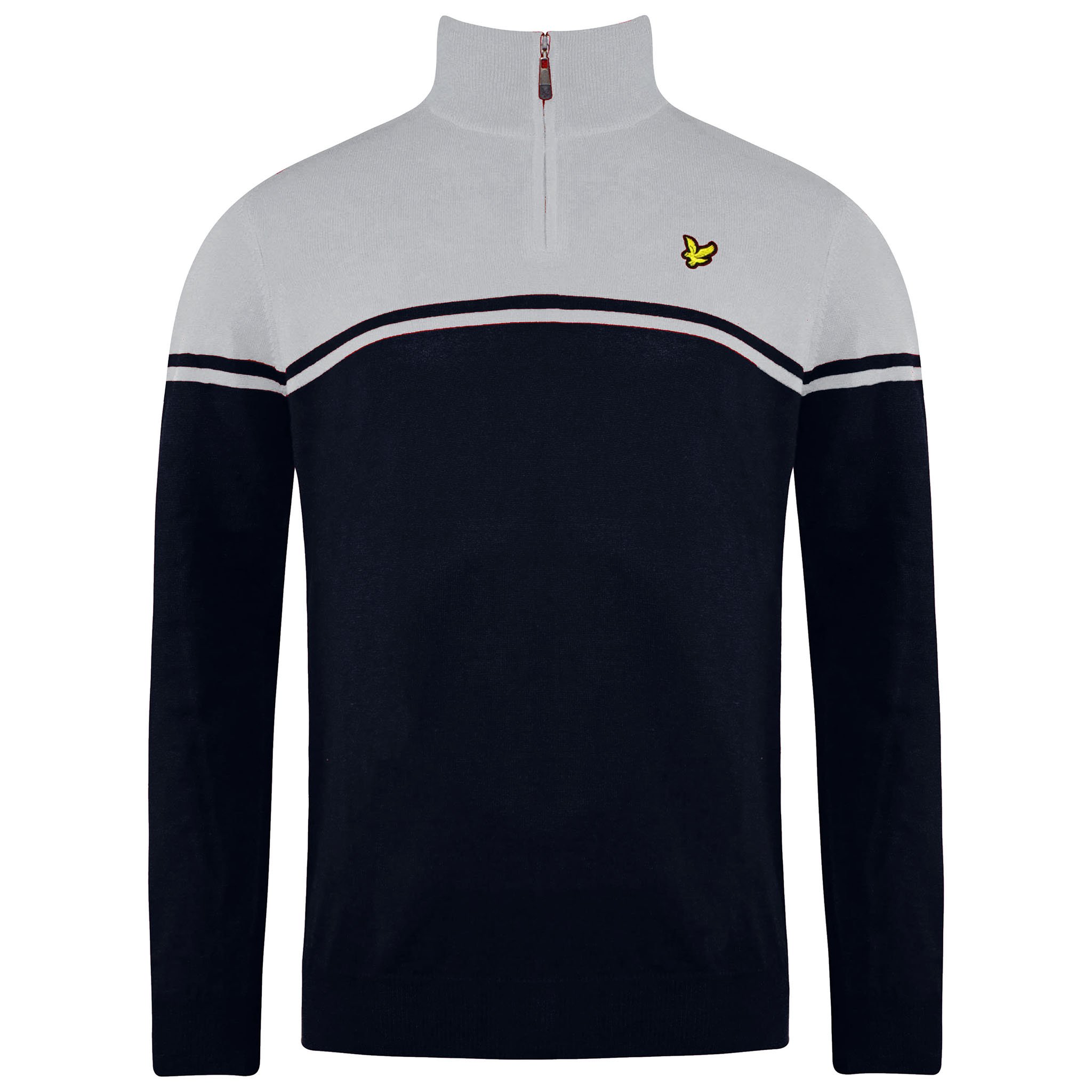 Lyle & Scott Croft Golf Mens Navy/grauer Pullover