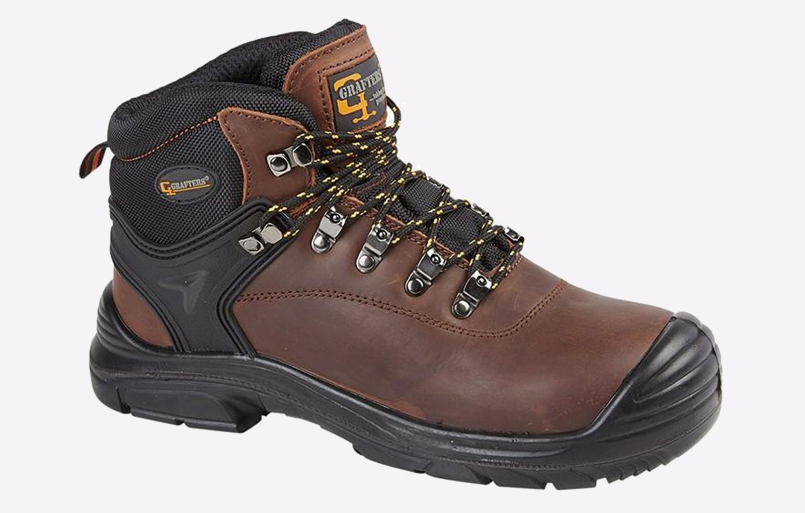 Grafters Fairfield MEMORY FOAM Safety Boots Mens (Extra Wide)