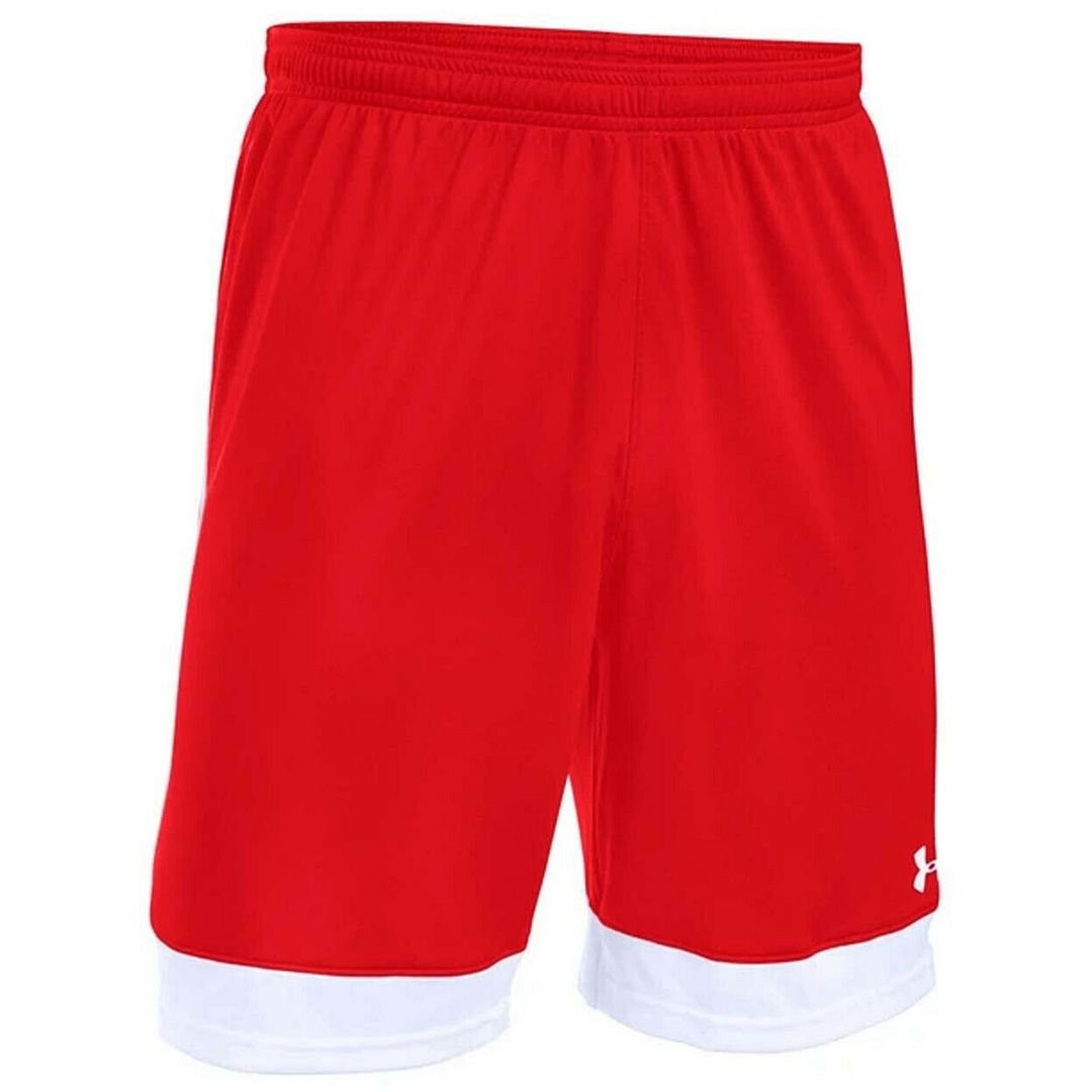 Under Armour Regular Fit Stretch Waist Red Mens Trainig Shorts 1270927 600