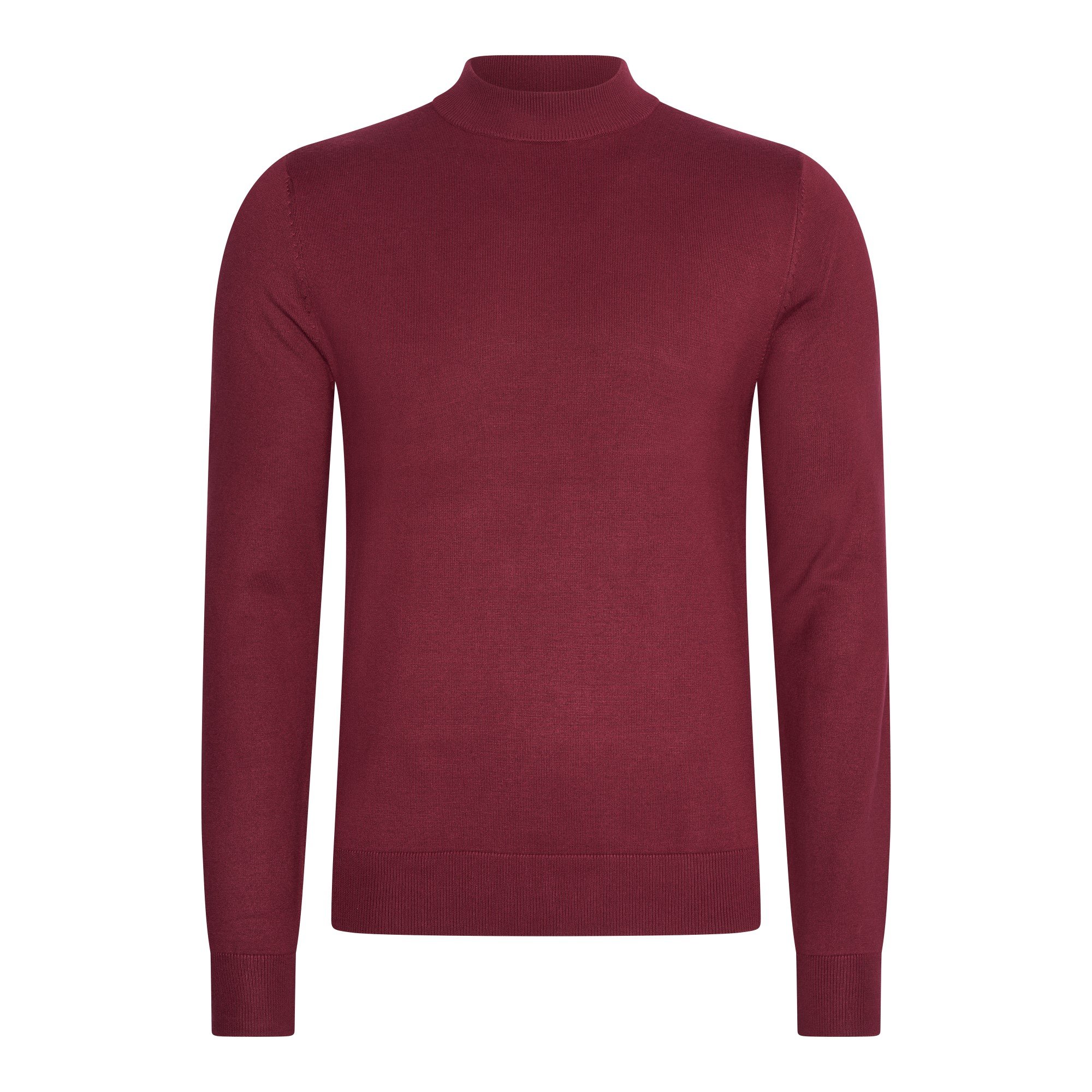 Turtle Neck Trui Bordeaux von Mario Russo in der farbe Rot und in größe ...