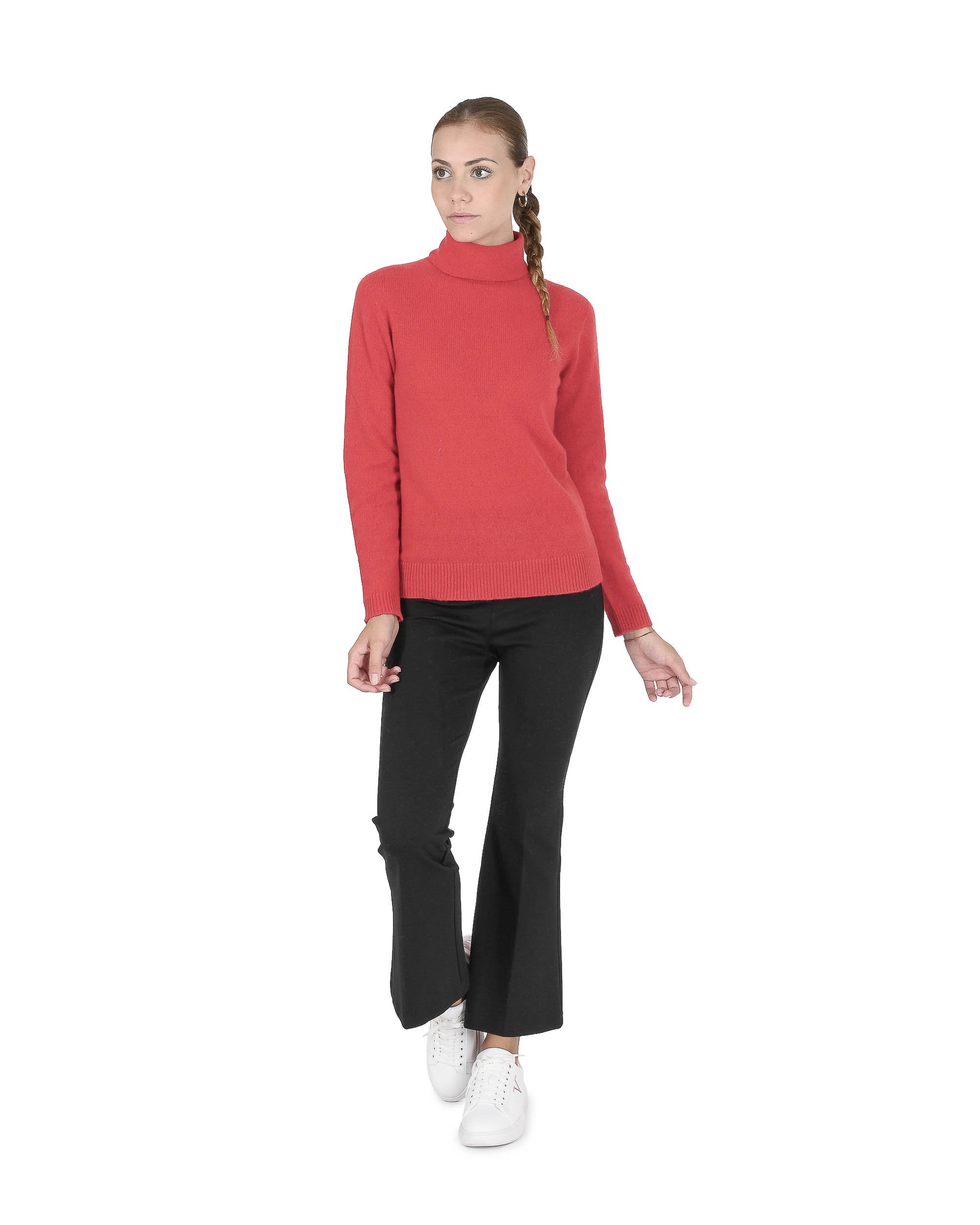 Crown Of Edinburgh Cashmere Dames Coltrui Coe 0021 Rood
