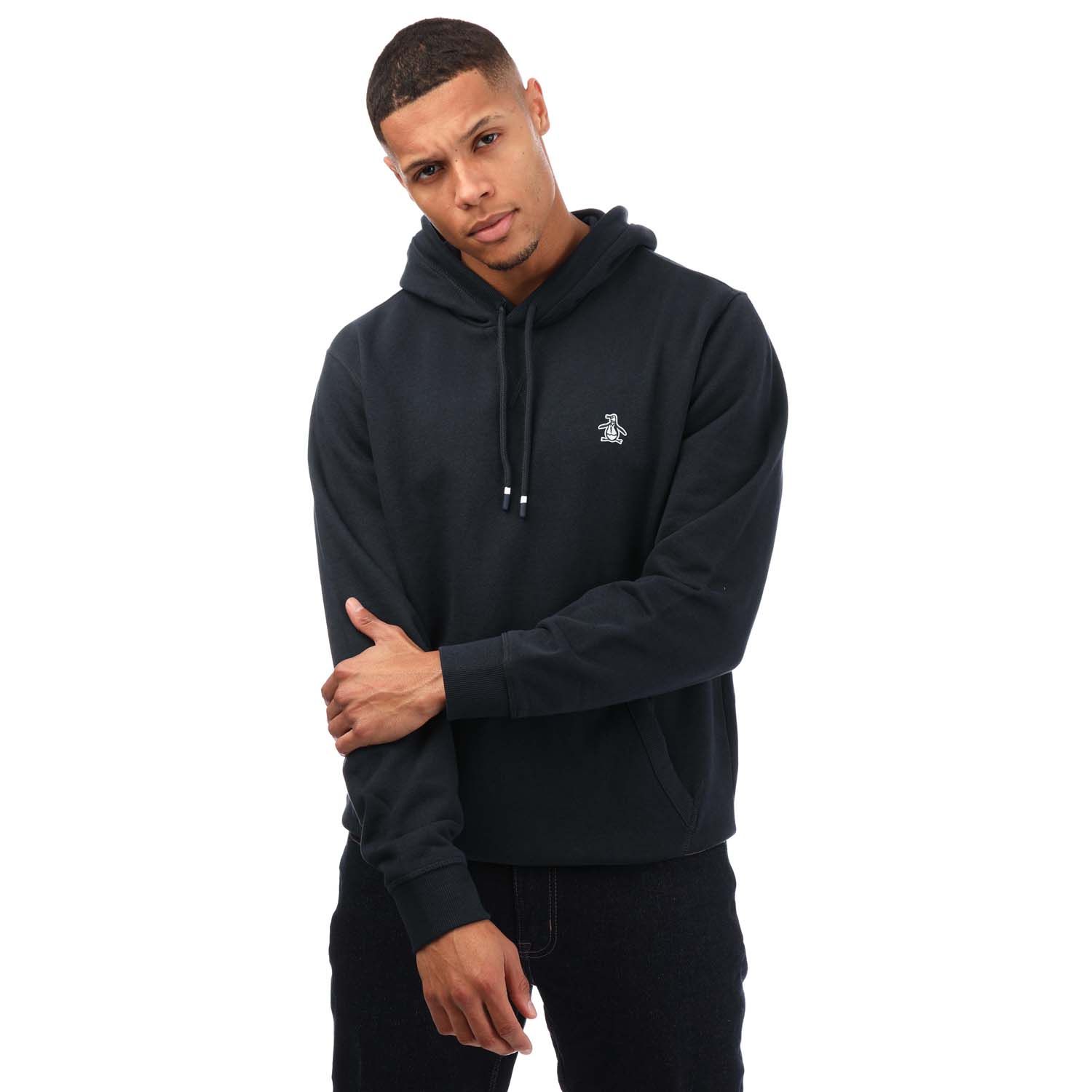 Men's Original Penguin Core Logo Hoody in Navy