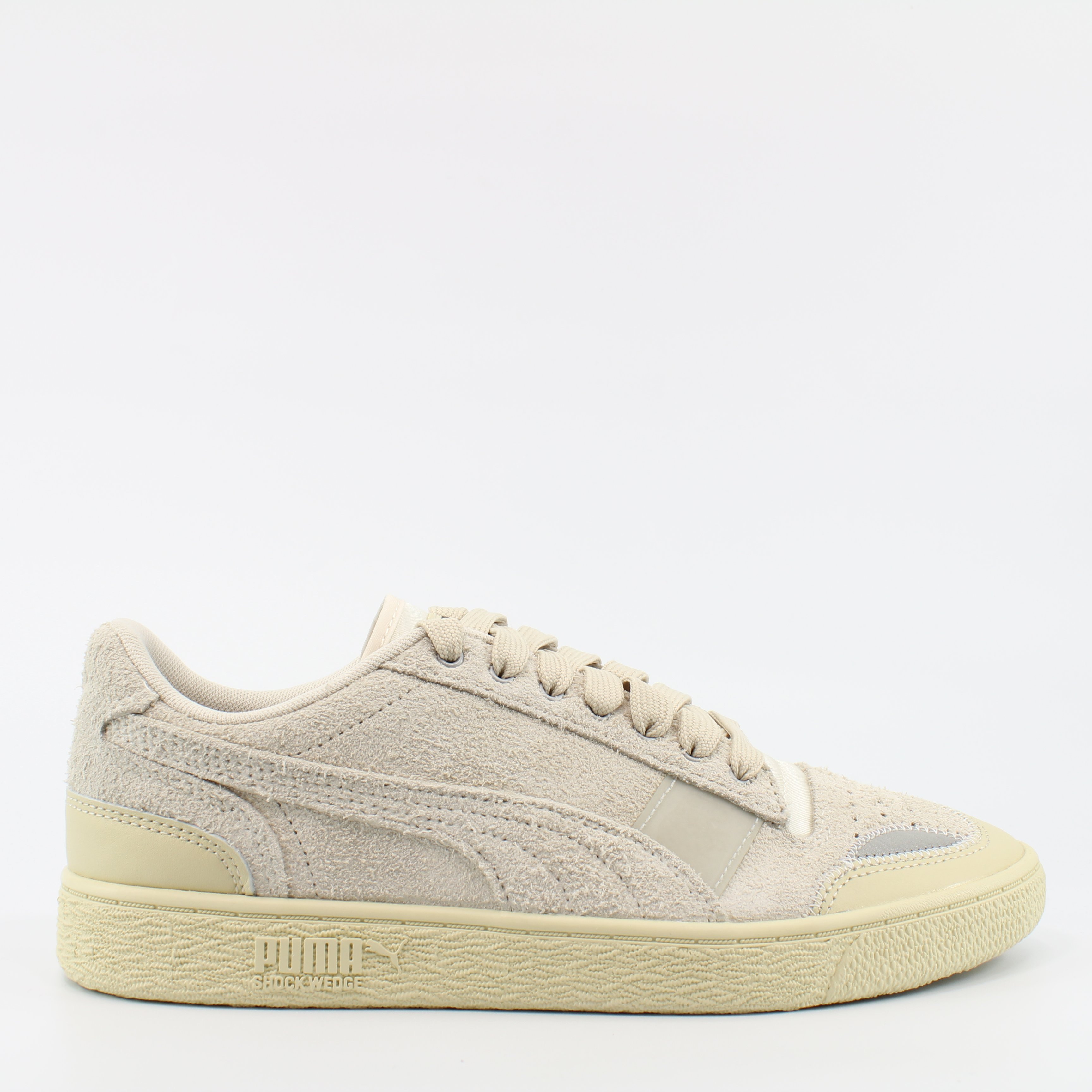 Puma Sampson Rhude Beige Textile Mens Lace Up Trainers 371392 01