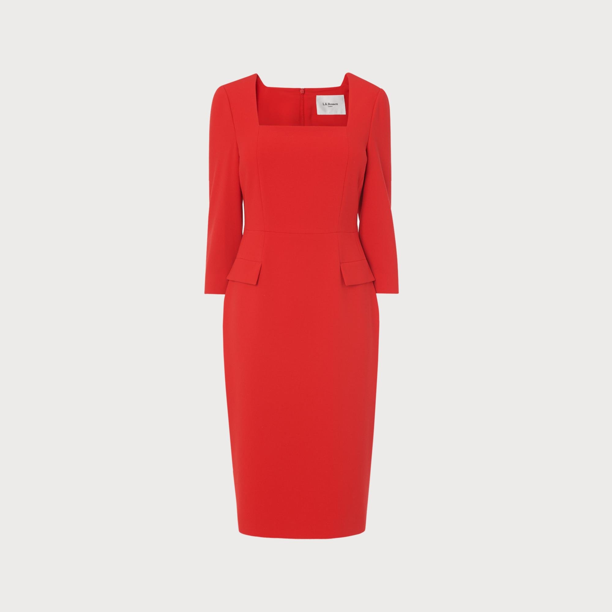 LK Bennett Ivor Dress, Red