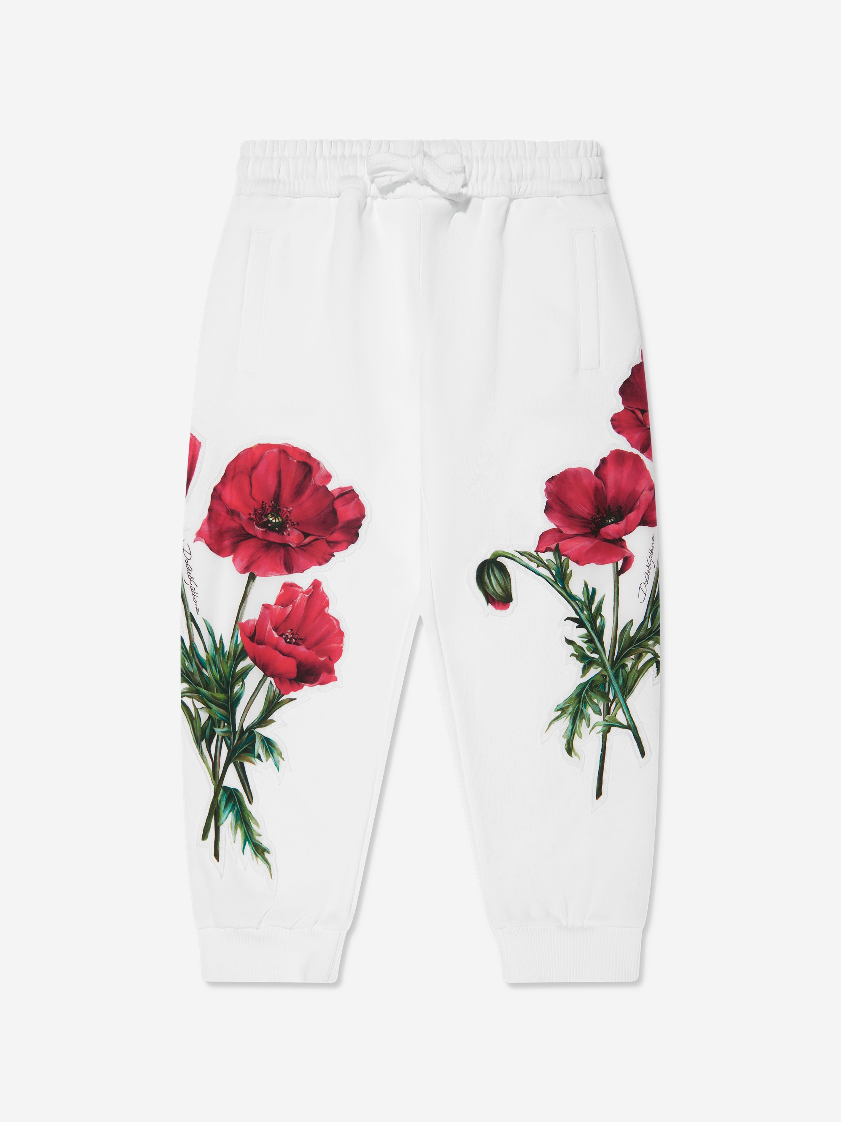 Dolce & Gabbana Kids Girls Poppy Joggers in White