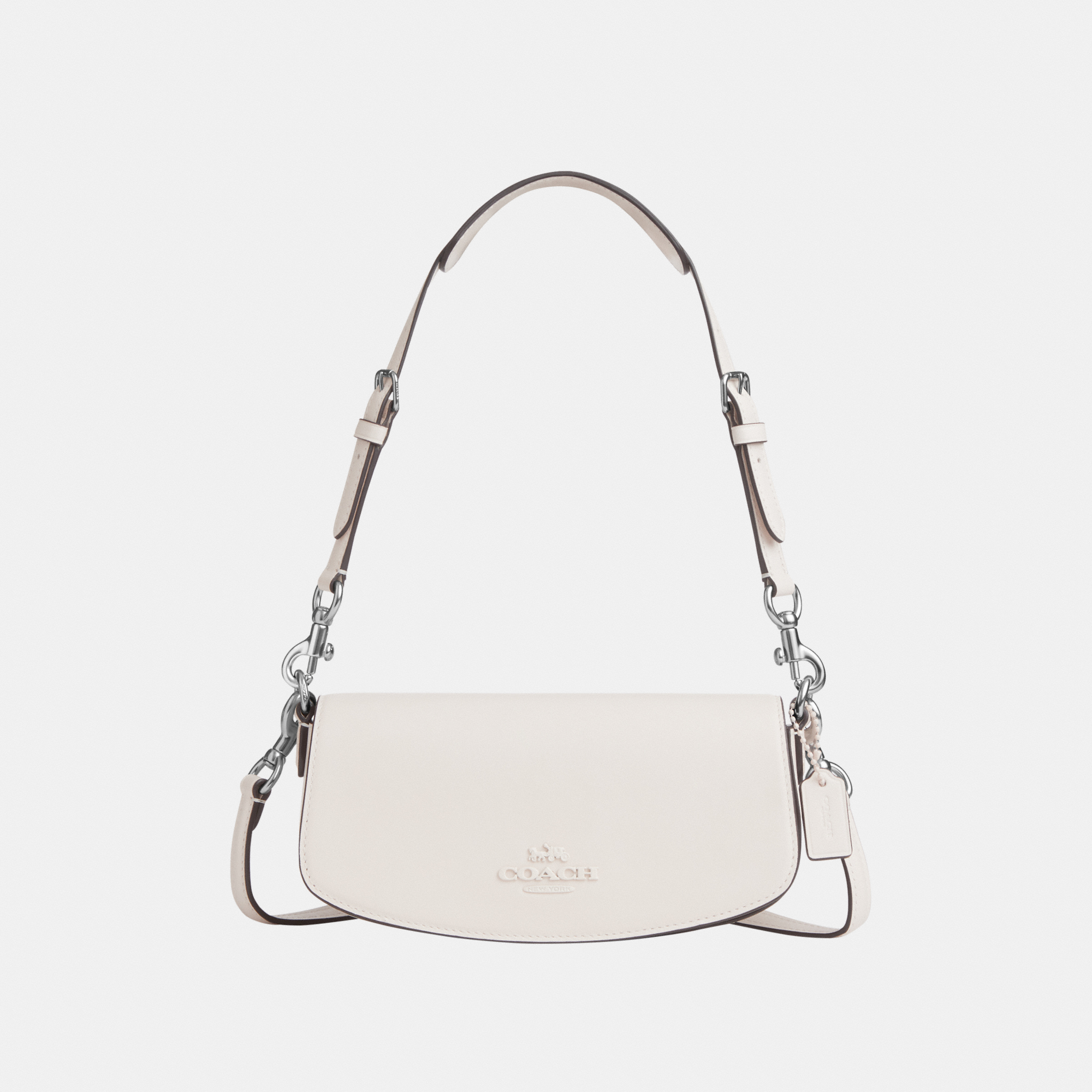 Andrea Small Shoulder Bag in Smooth Leather with Tonal Hardware