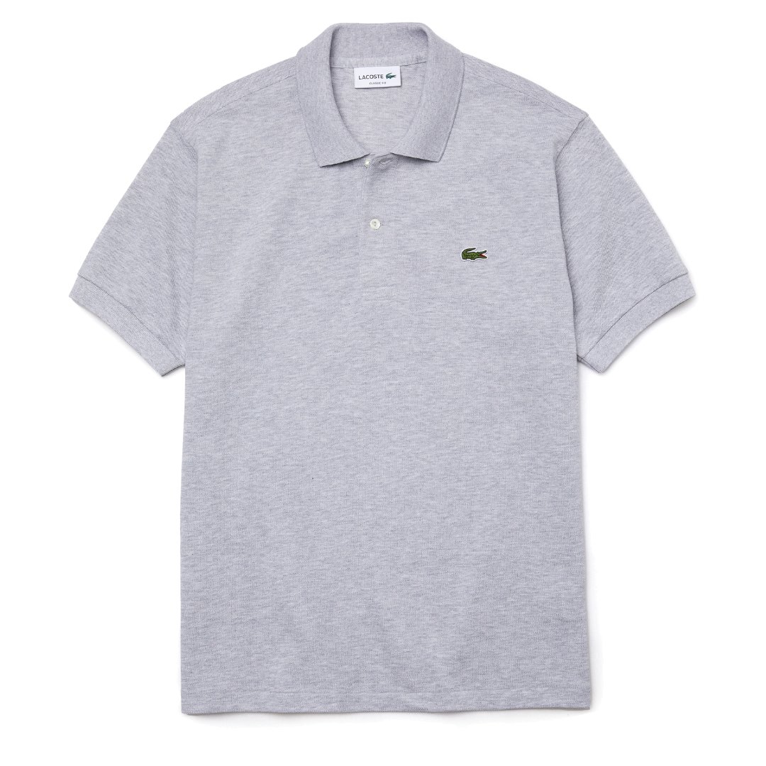 Lacoste Grey Chine Classic Fit L.12.12 Polo Shirt