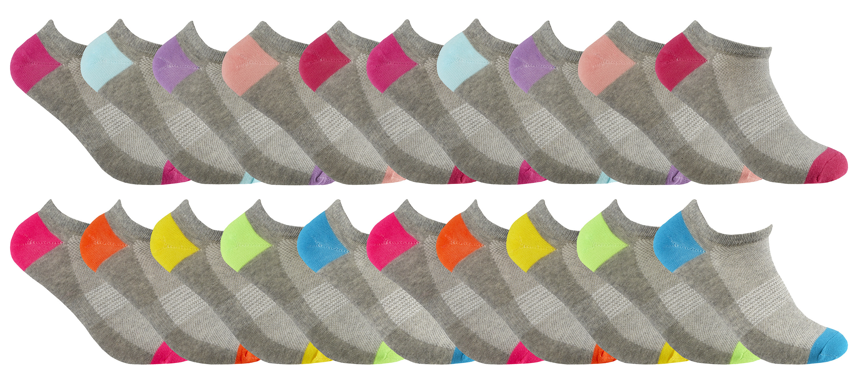 Women Ankle Socks For Sport | Sock Snob | Cushioned Sole - Grey