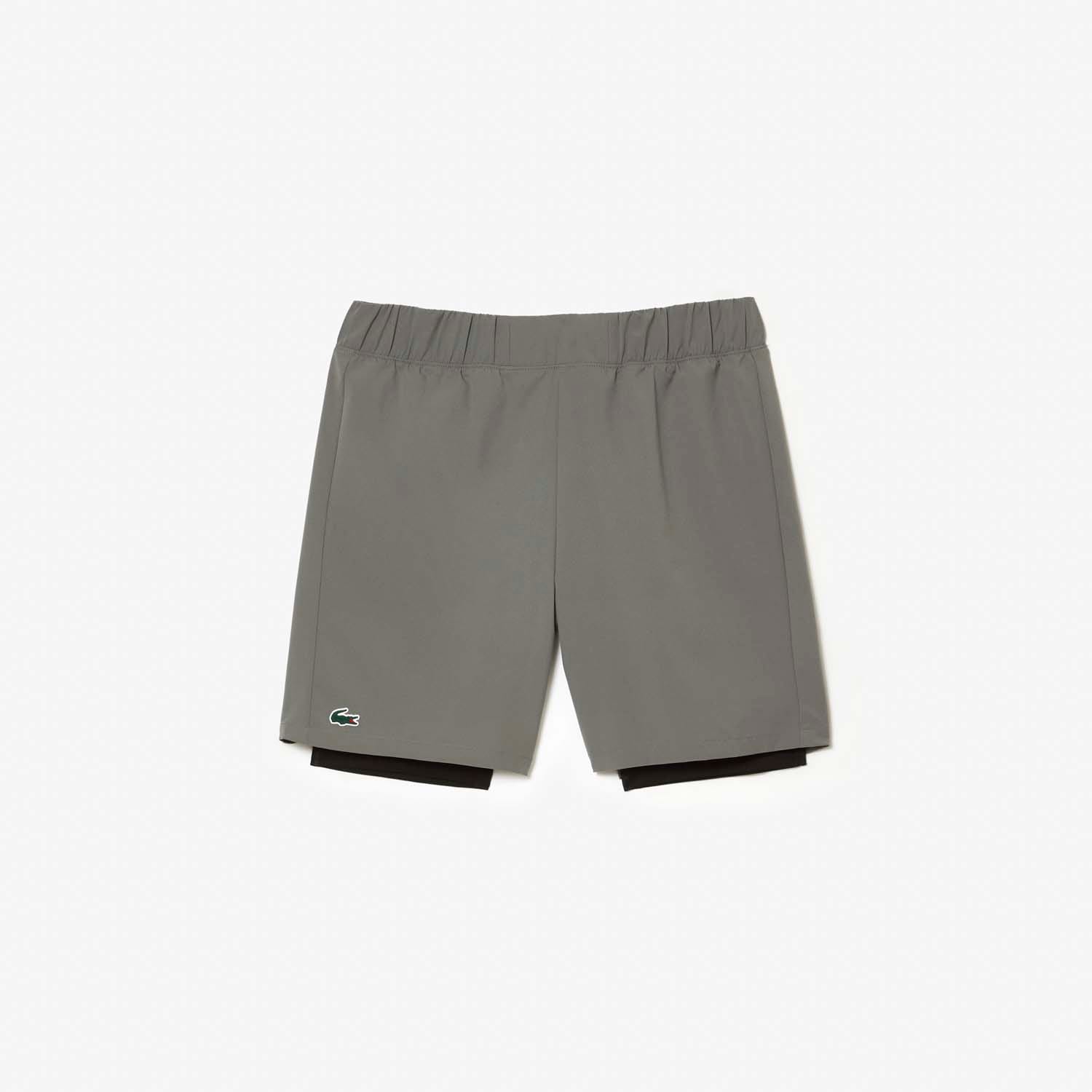 Men's Lacoste Lined Ultra Dry Sport Shorts in Grey