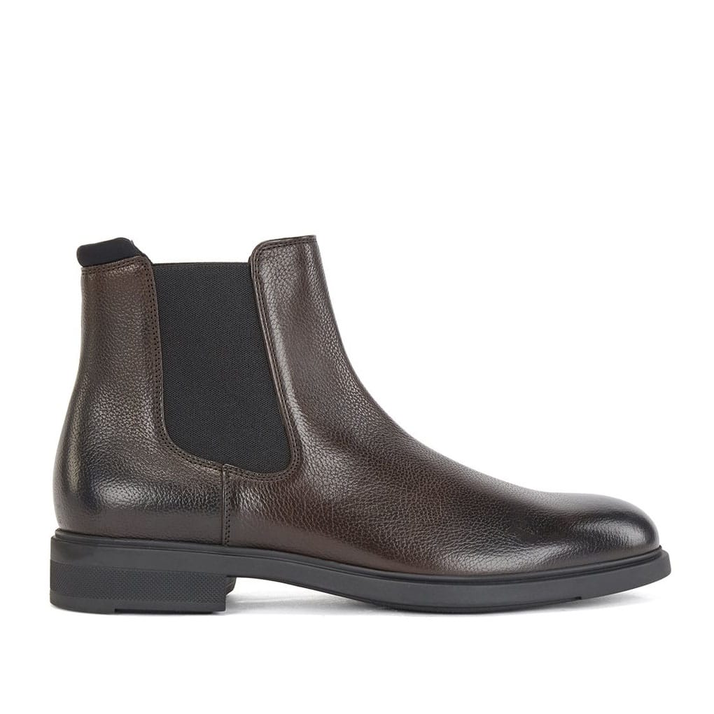 Men's Boss First Class Leather Chelsea Boots in Brown