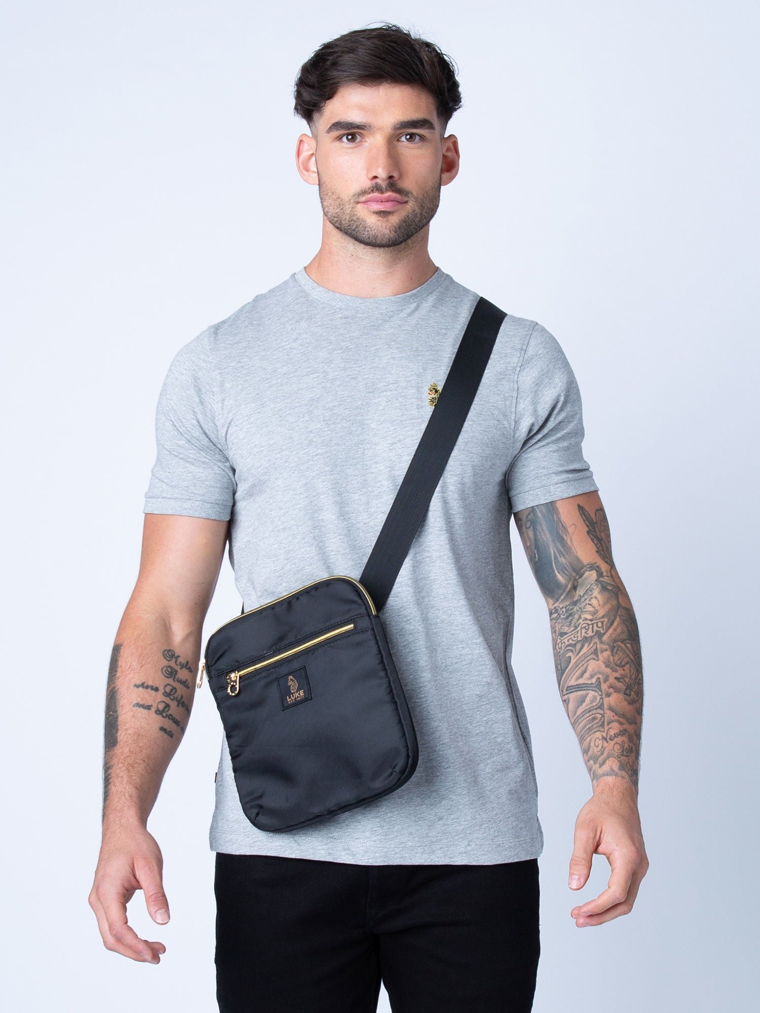 Luke 1977 Men's Wall Street Cross Body Bag in Black