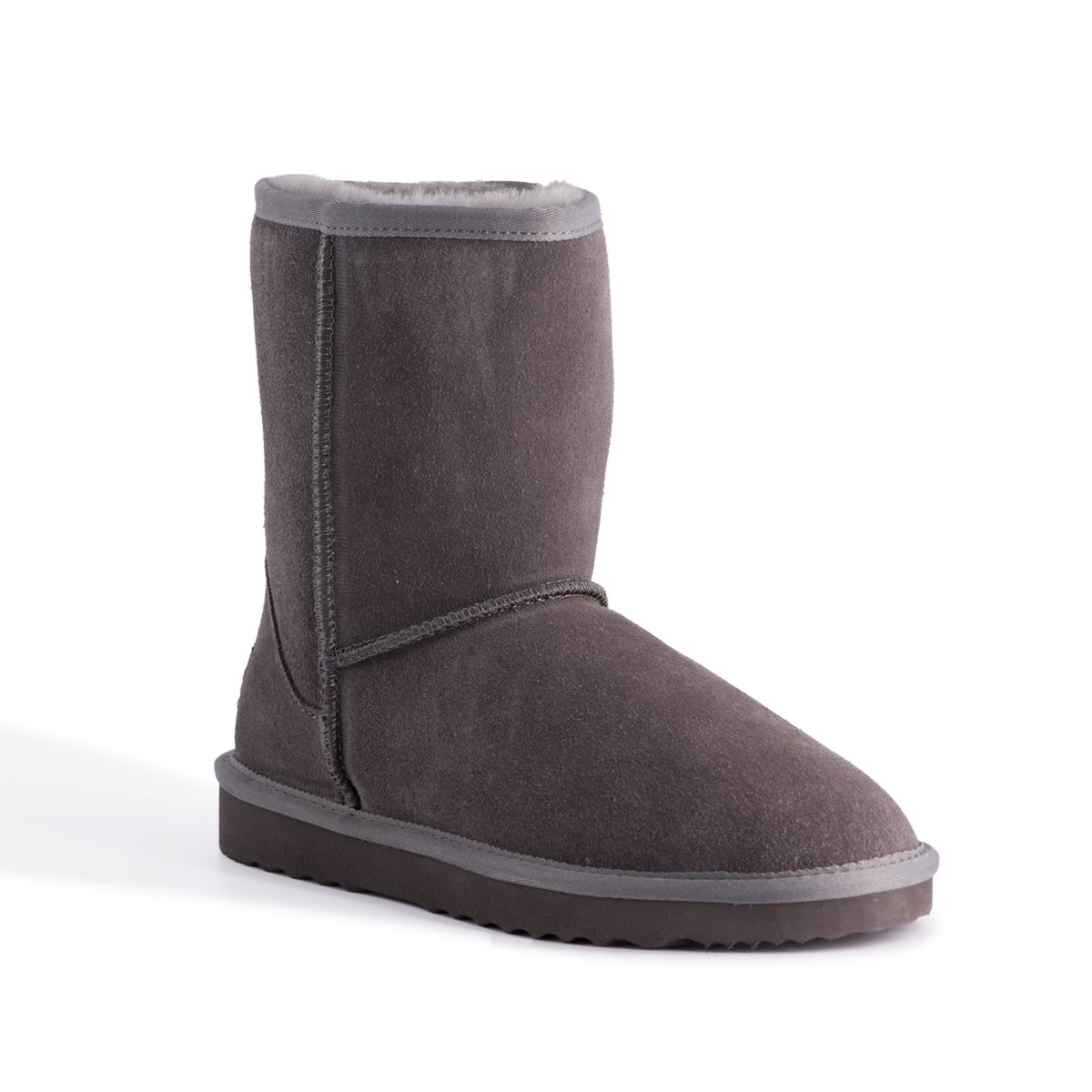 Aus Wooli "Cronulla" Australia Mid Calf Sheepskin Boot, Grey