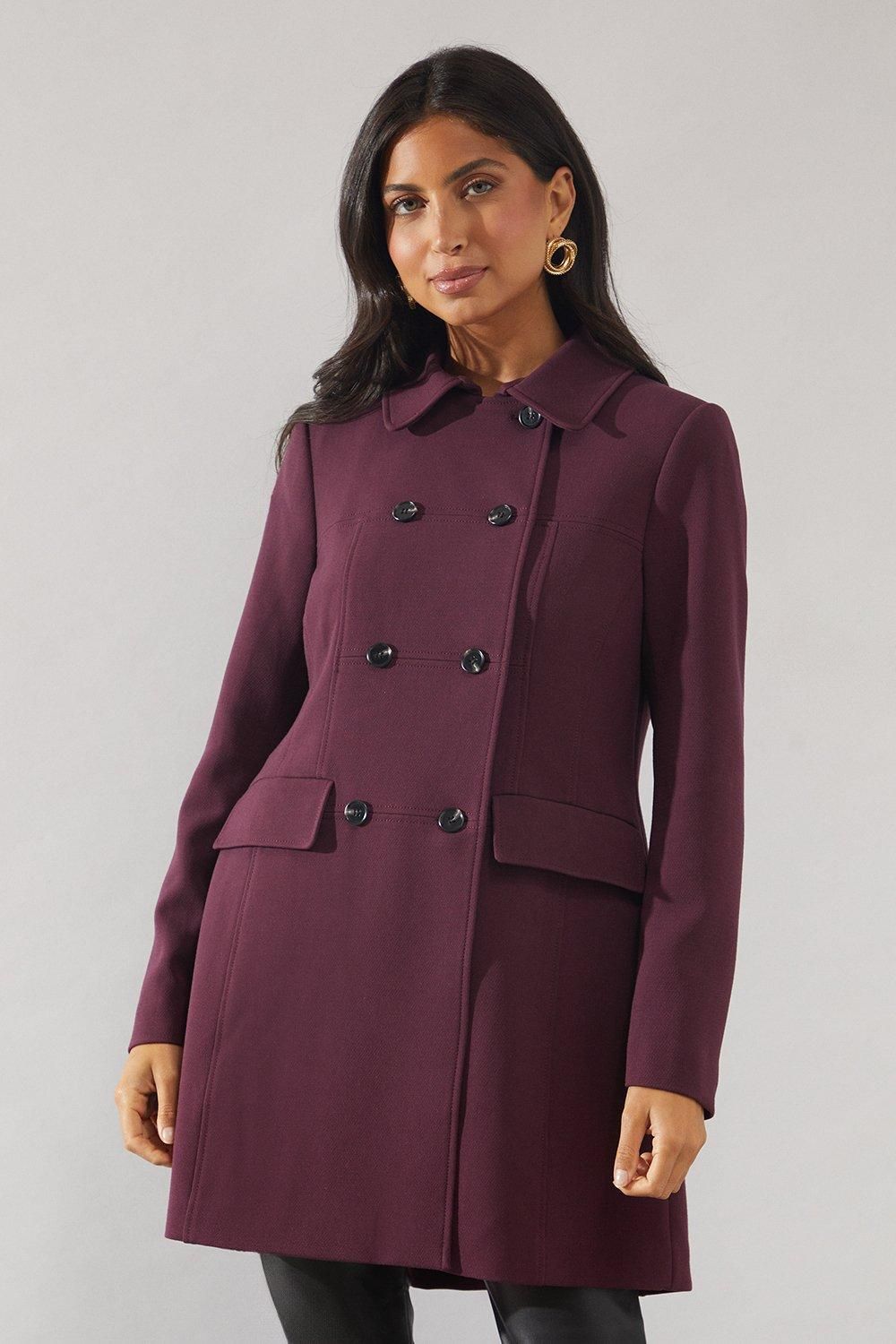 Wallis Black Coat Womens Smart Jackets & Coats