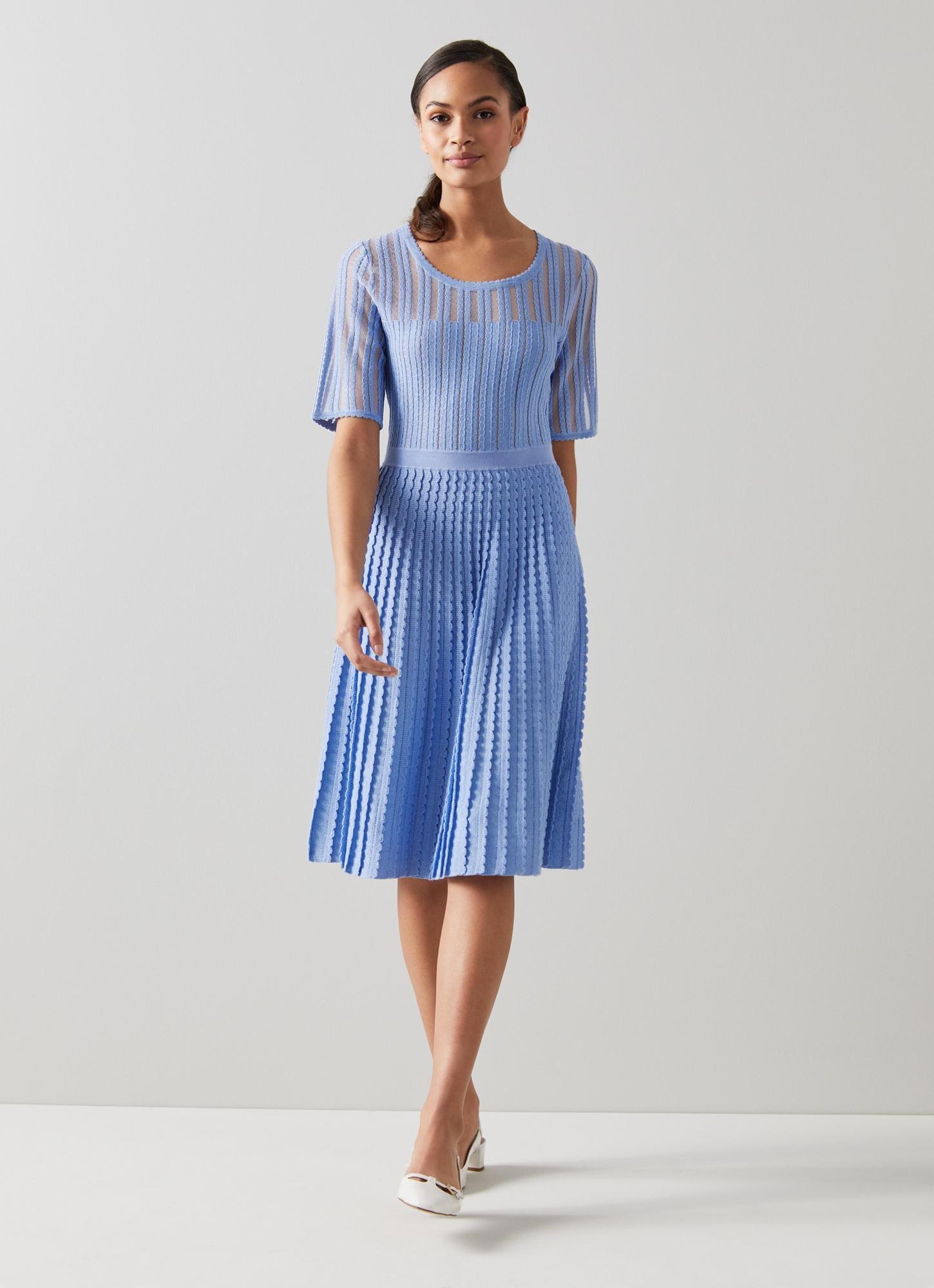 LK Bennett Anna Dress, Hyacinth