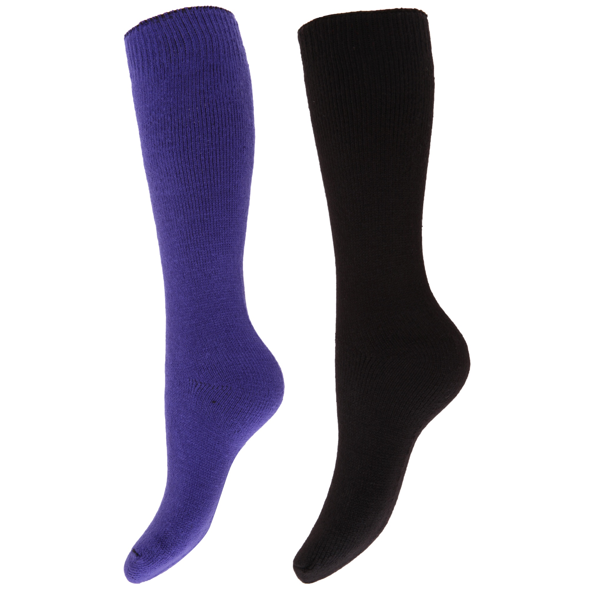 Floso Womens/Ladies Thermal Winter Wellington/Welly Boot Socks (2 Pairs ...