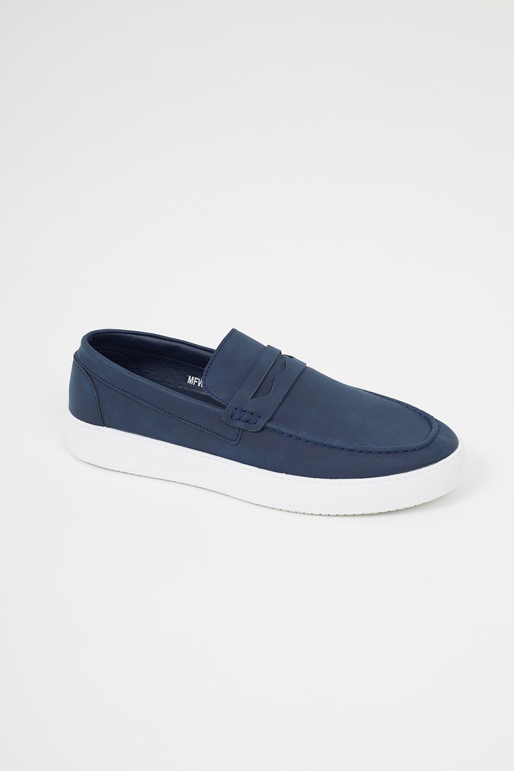 Navy 'Lisbon' Faux Suede Loafers