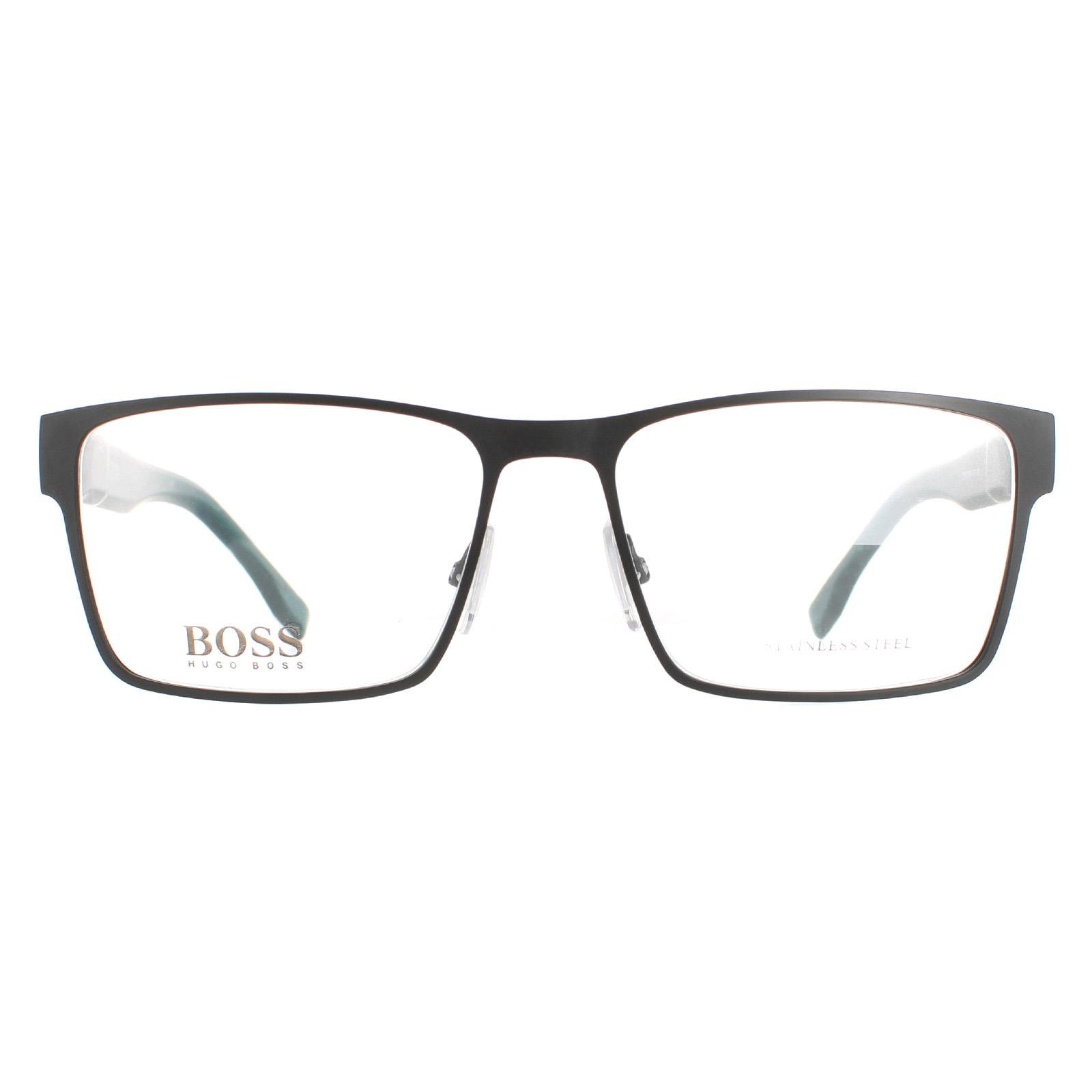 Hugo Boss Rectangular Mens Matte Black BOSS 0730/N