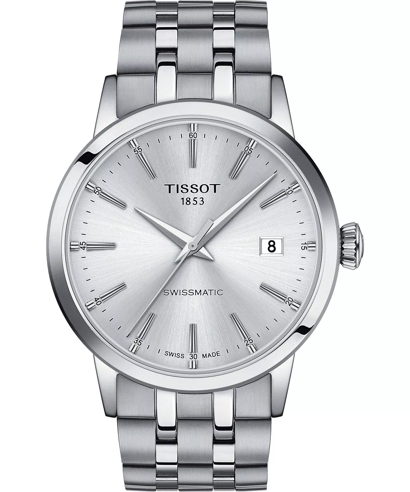 Tissot Classic Dream Swissmatic Silber Herren Armbanduhr T1294071103100
