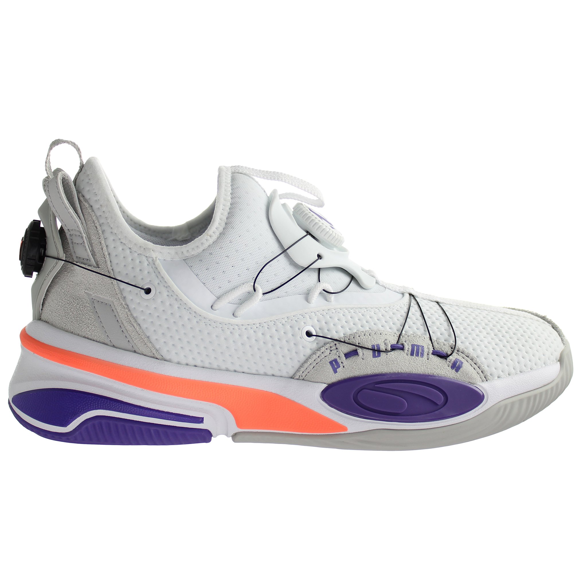 PUMA Double Disc White-Ultra Violet Mens Trainers