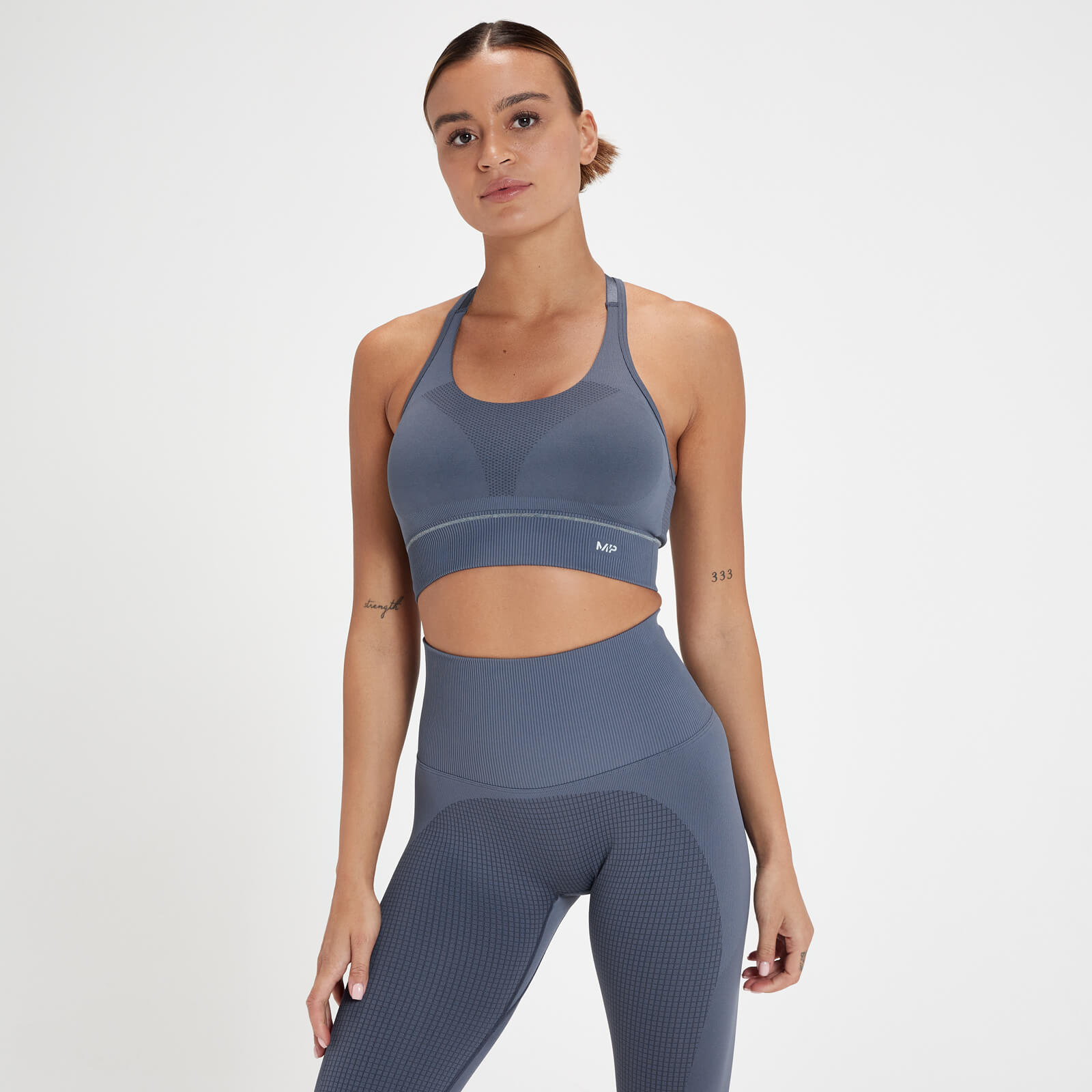 MP Women's Velocity Graphene Seamless Sports Bra - Shadow Blue