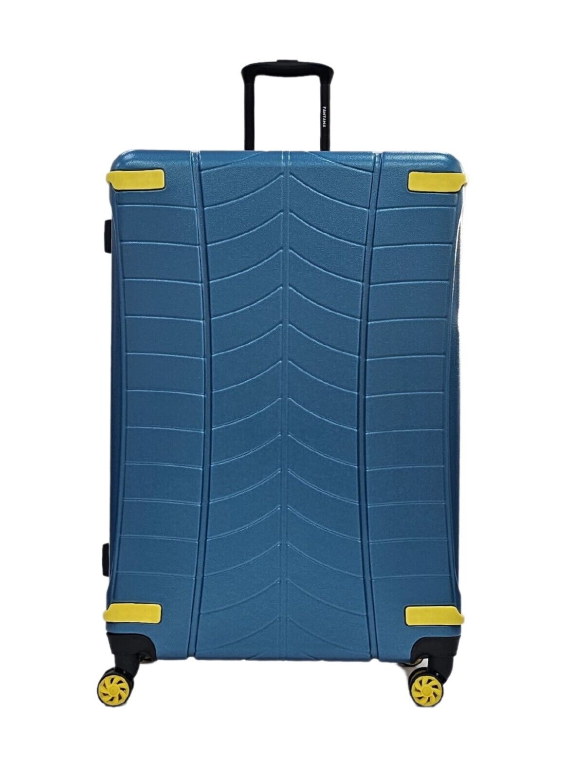 Hard Shell Blue Cabin Suitcase 4 Wheel Luggage Travel Bag