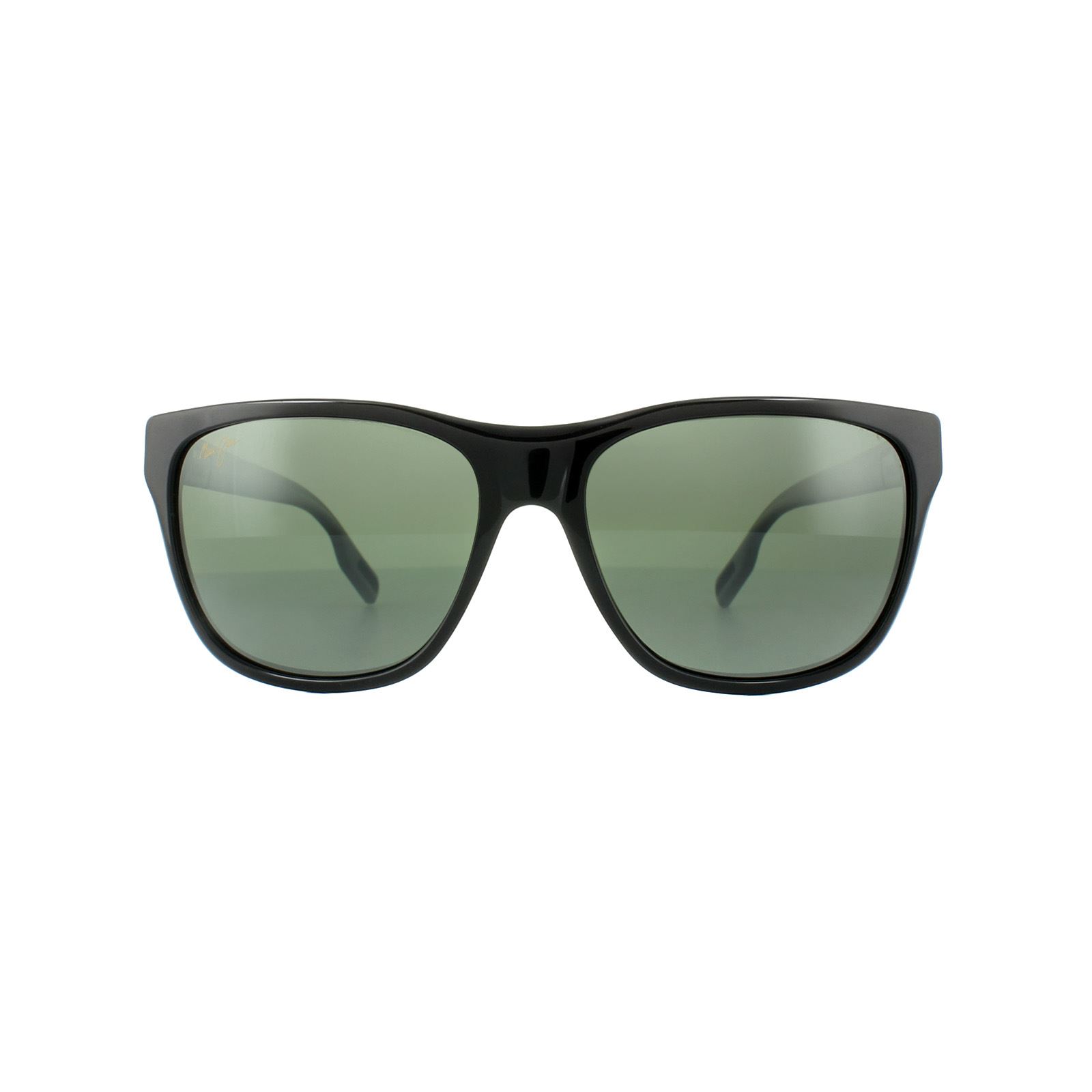 Maui Jim Zonnenbril Howzit 734-02 Gloss zwart neutraal grijs