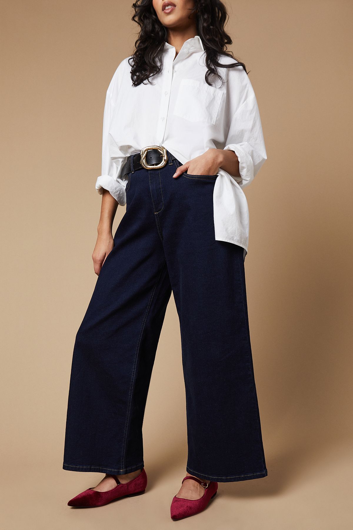 Benson Velvet Mary Jane Pointed Flat Ballet Pump