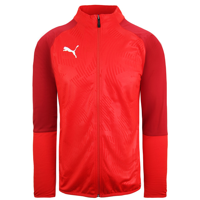 Puma DryCell Zip Up Track Jacket Red Long Sleeve Mens Track Top 656265 01