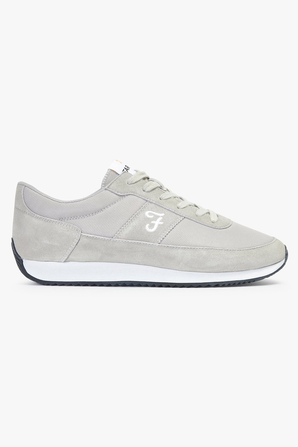 Farah Light Grey 'Leon' Casual Lace Up Trainers