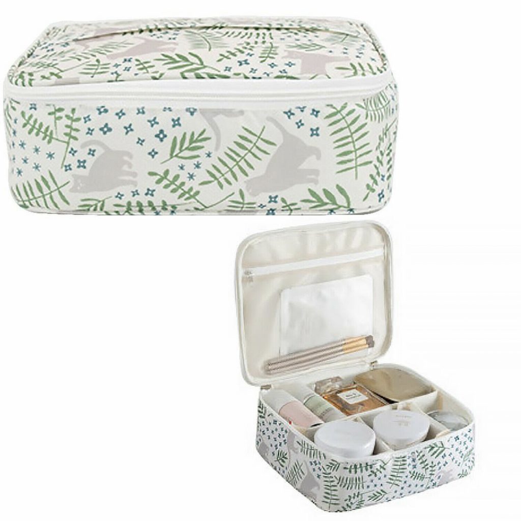 Flo Fashion Travel Organiser Bag Green Leaves