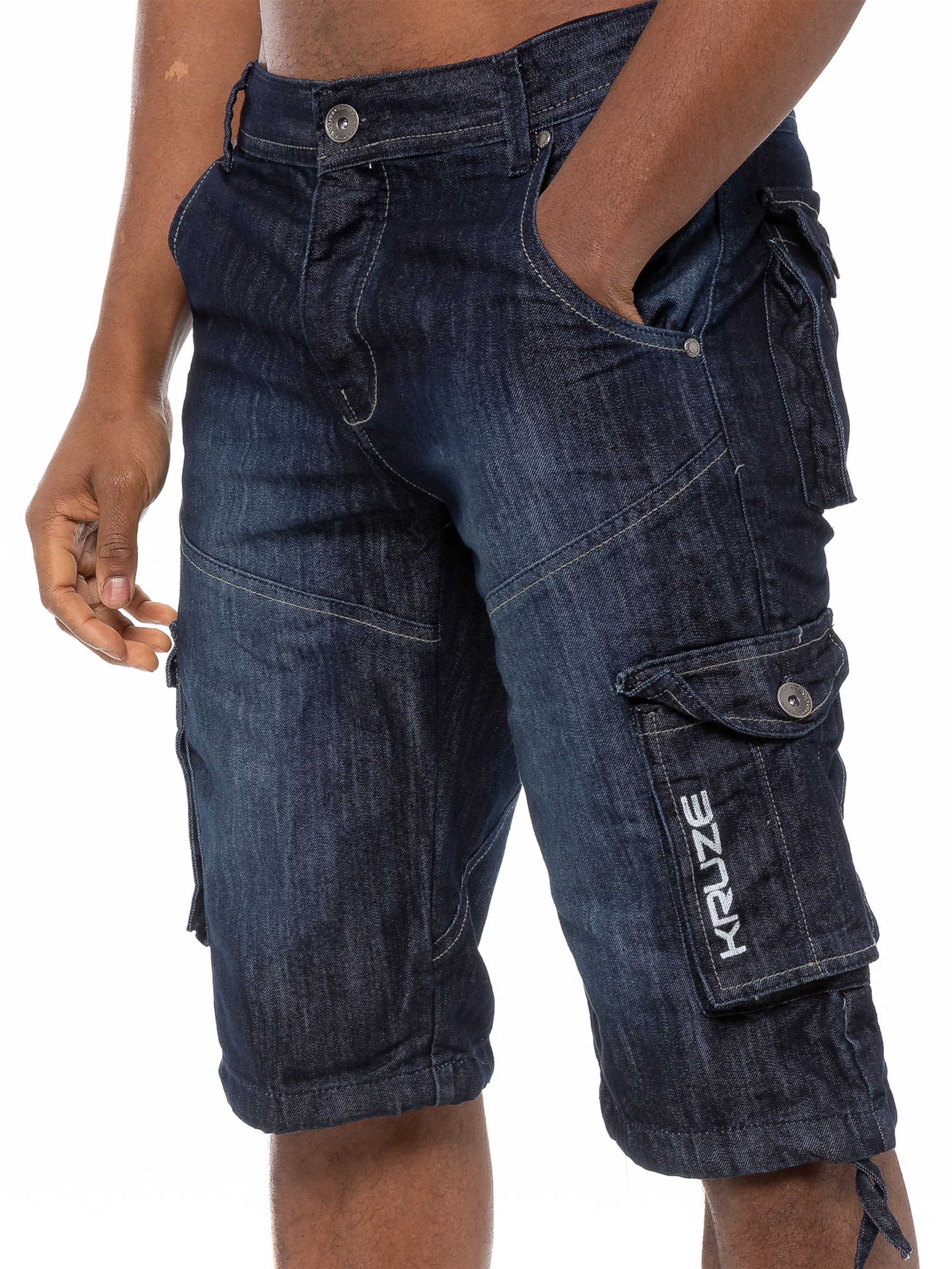 Kruze Mens Cargo Combat Shorts