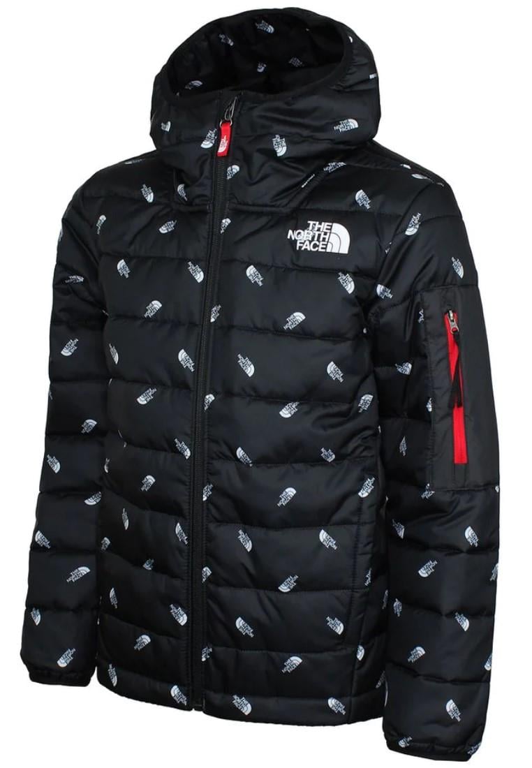The North Face Junior Boys Padded Jacket II / TNF Black Tossed Logo Print