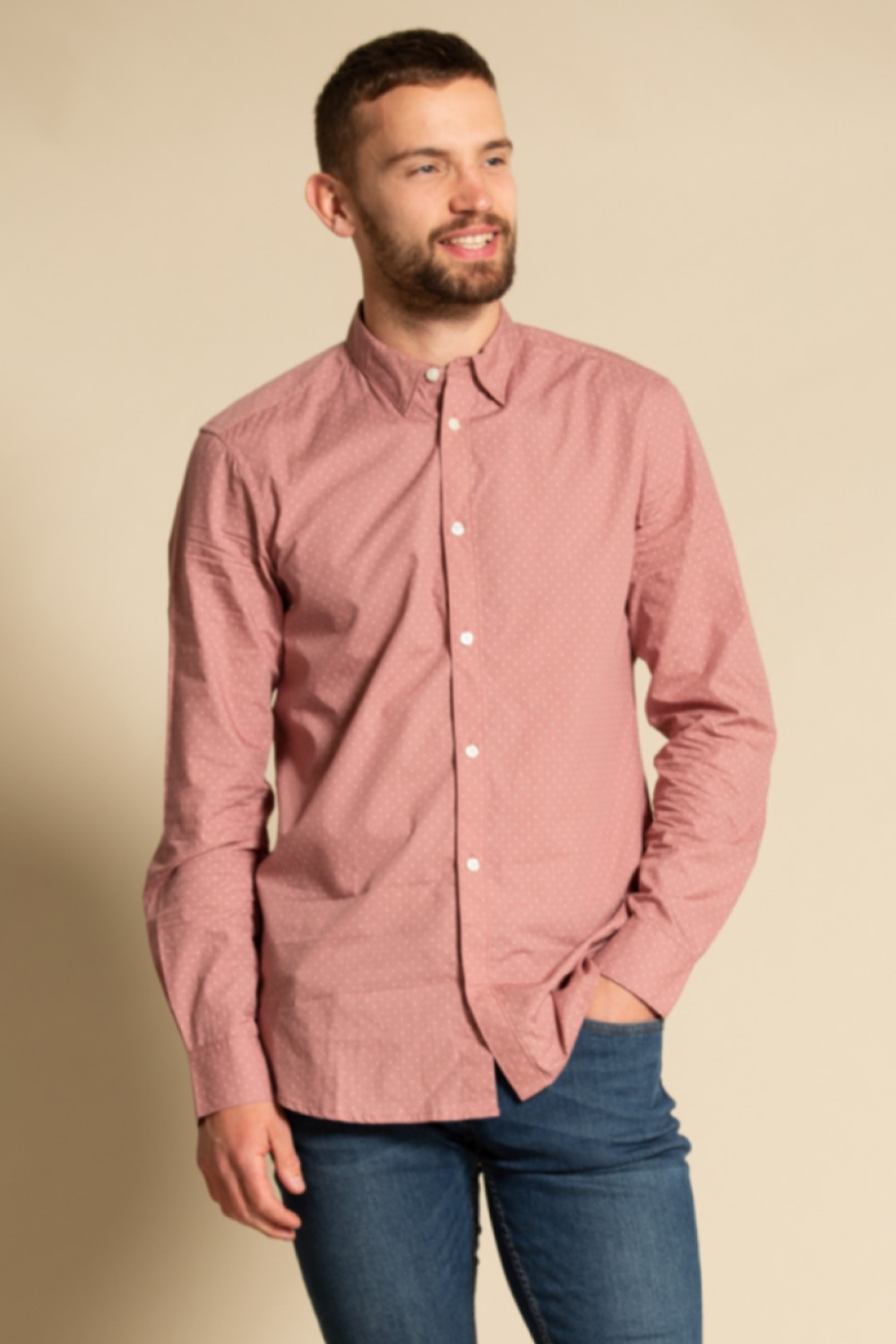 Cotton Long Sleeve Design Shirt